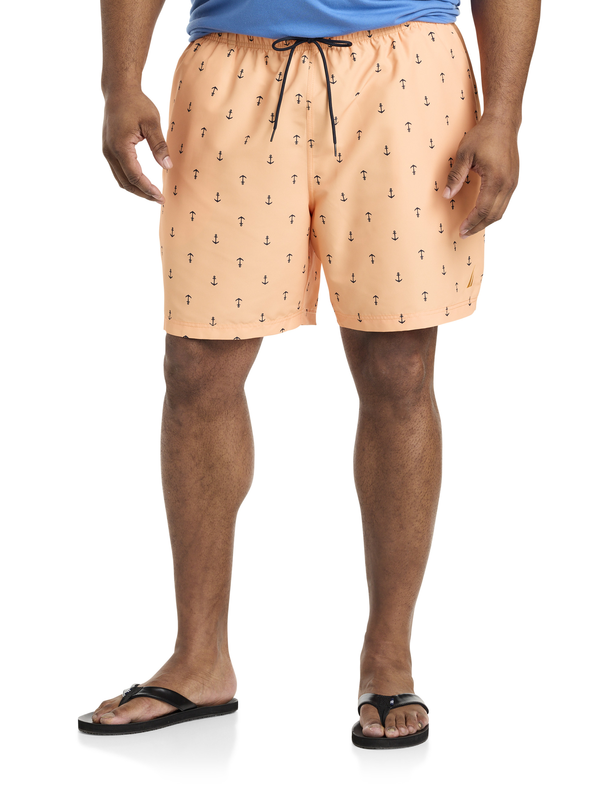 Big + Tall | Nautica Anchor Print Swim Trunks | DXL