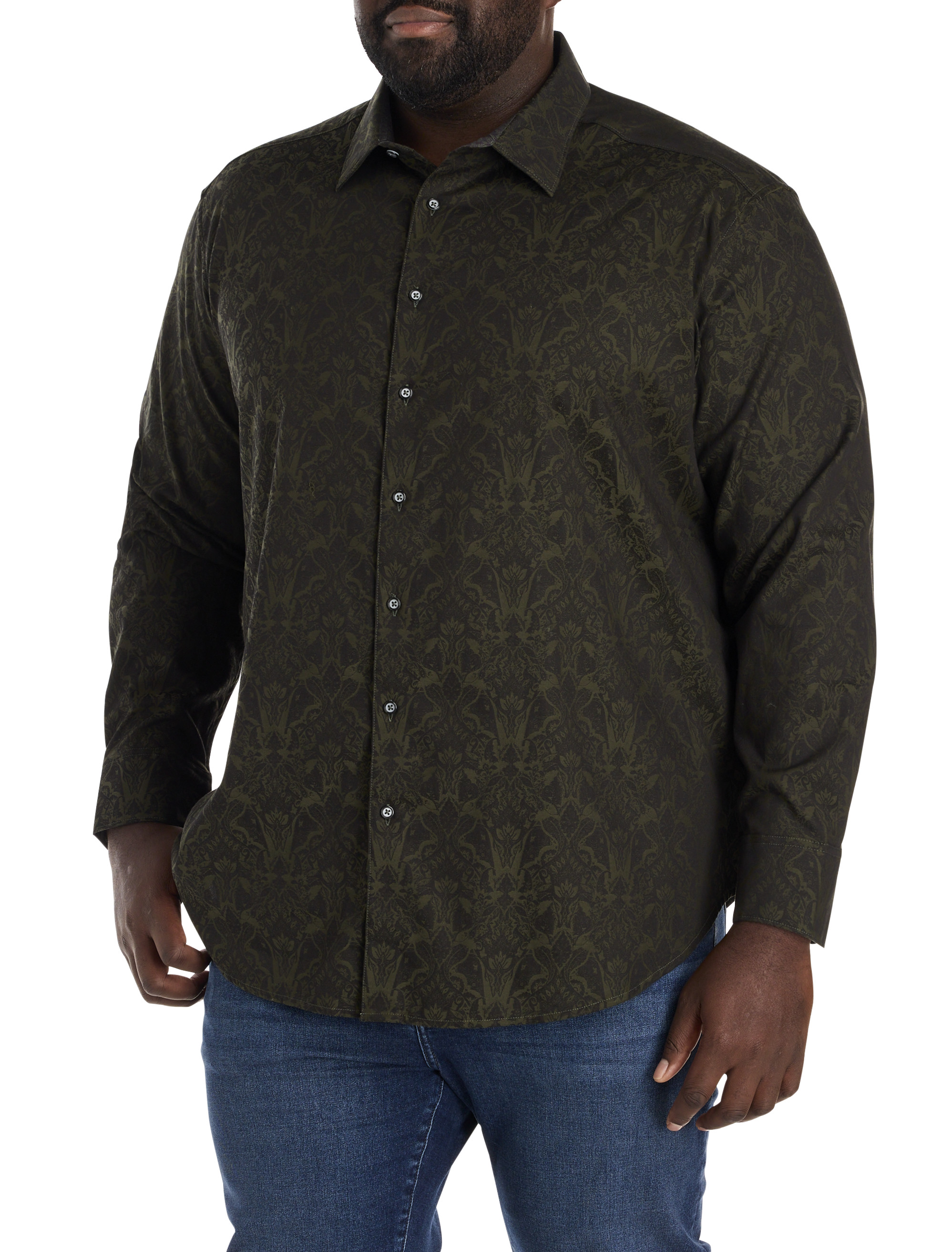 Big + Tall | Robert Graham Highland Tonal Sport Shirt | DXL