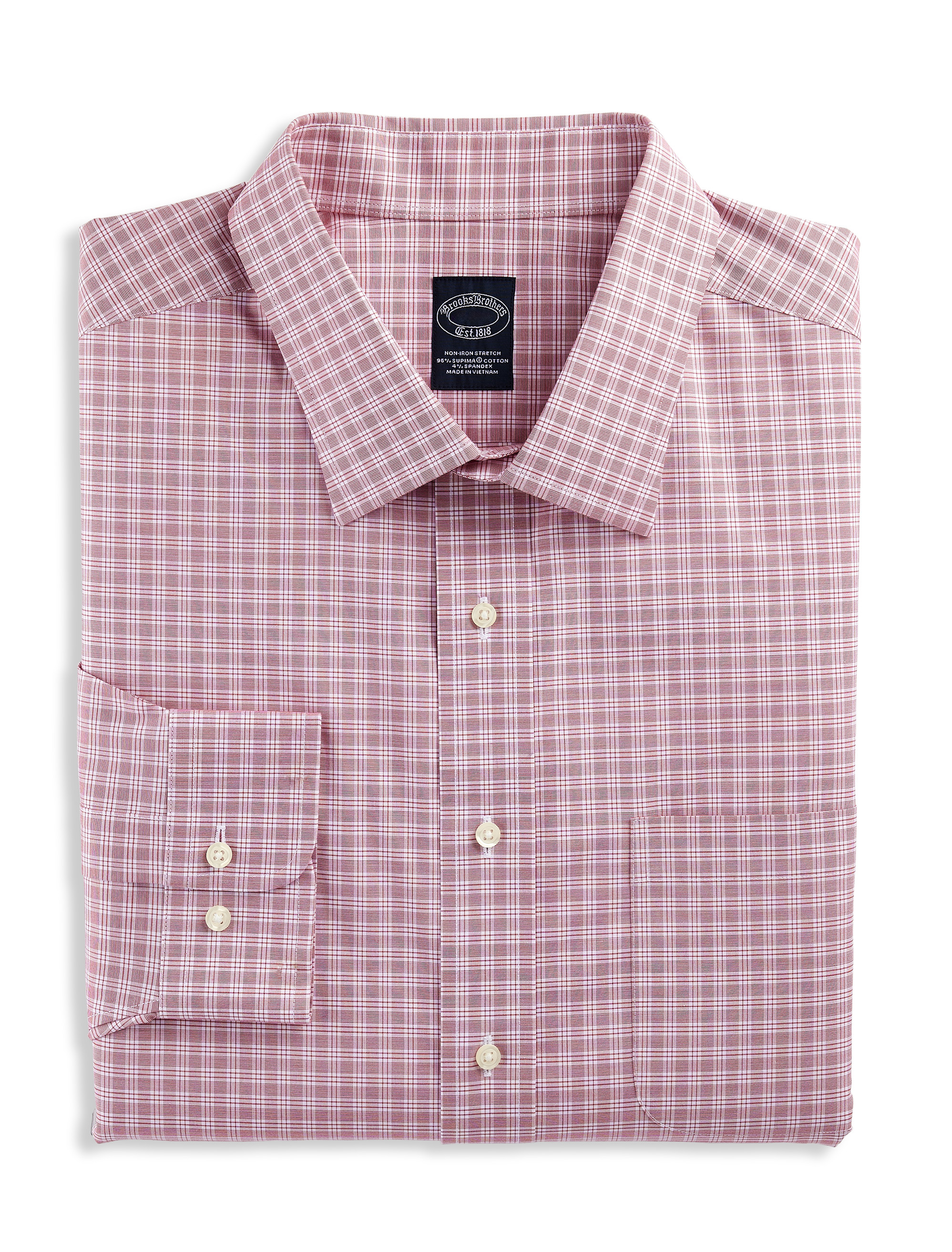 Big + Tall | Brooks Brothers Non-Iron Check Dress Shirt | DXL