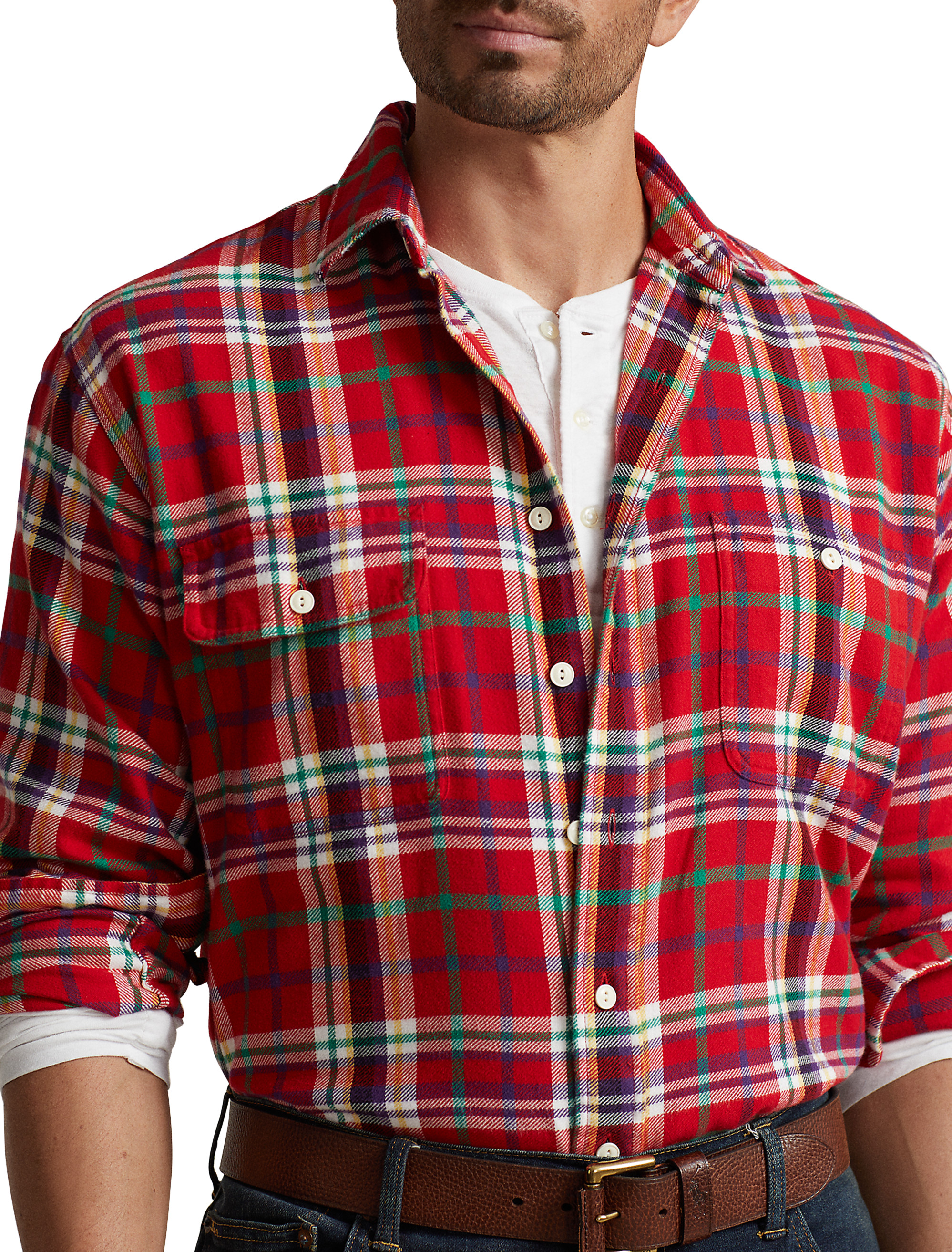 Big + Tall | Polo Ralph Lauren Plaid Flannel Sport Shirt | DXL