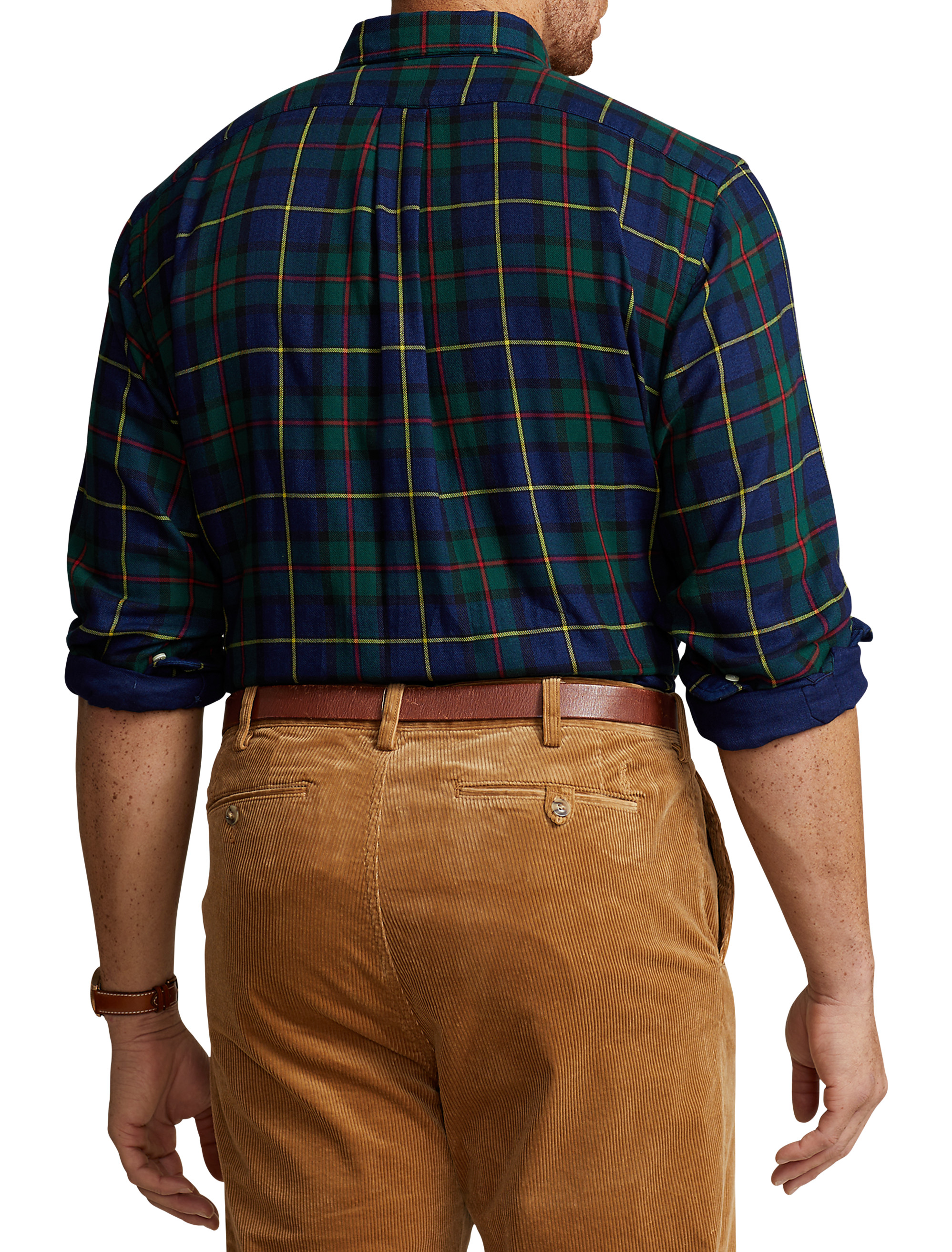 Big + Tall | Polo Ralph Lauren Plaid Double-Faced Plaid Sport Shirt | DXL