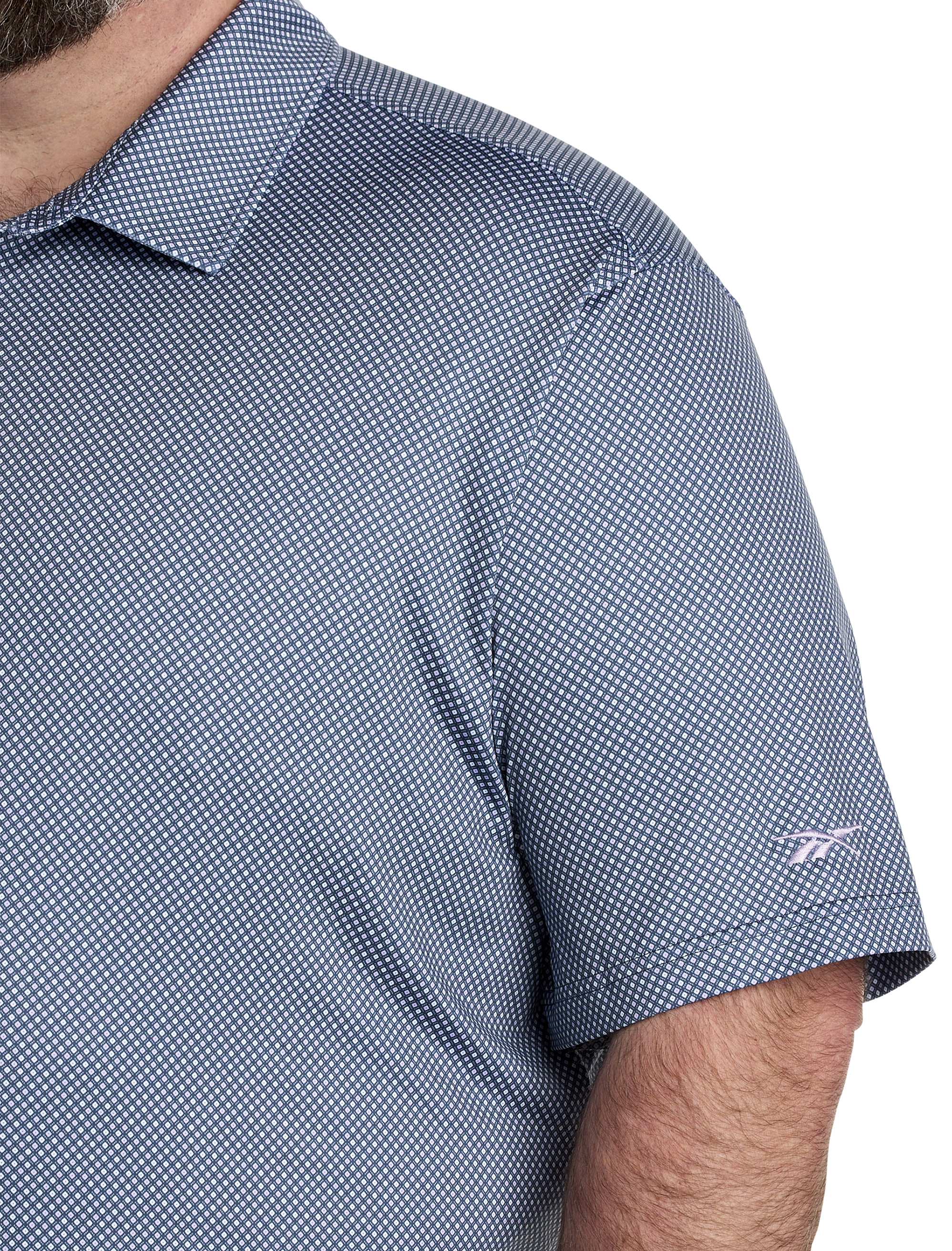 Big + Tall | Reebok Performance Diamond Dot Print Polo Shirt | DXL