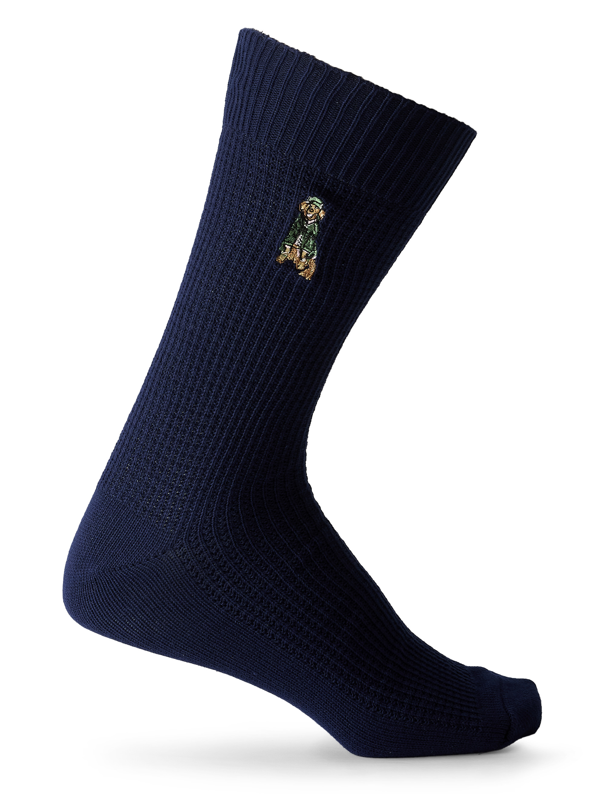 Big + Tall | Polo Ralph Lauren Waffle-Knit Dog Crew Socks | DXL
