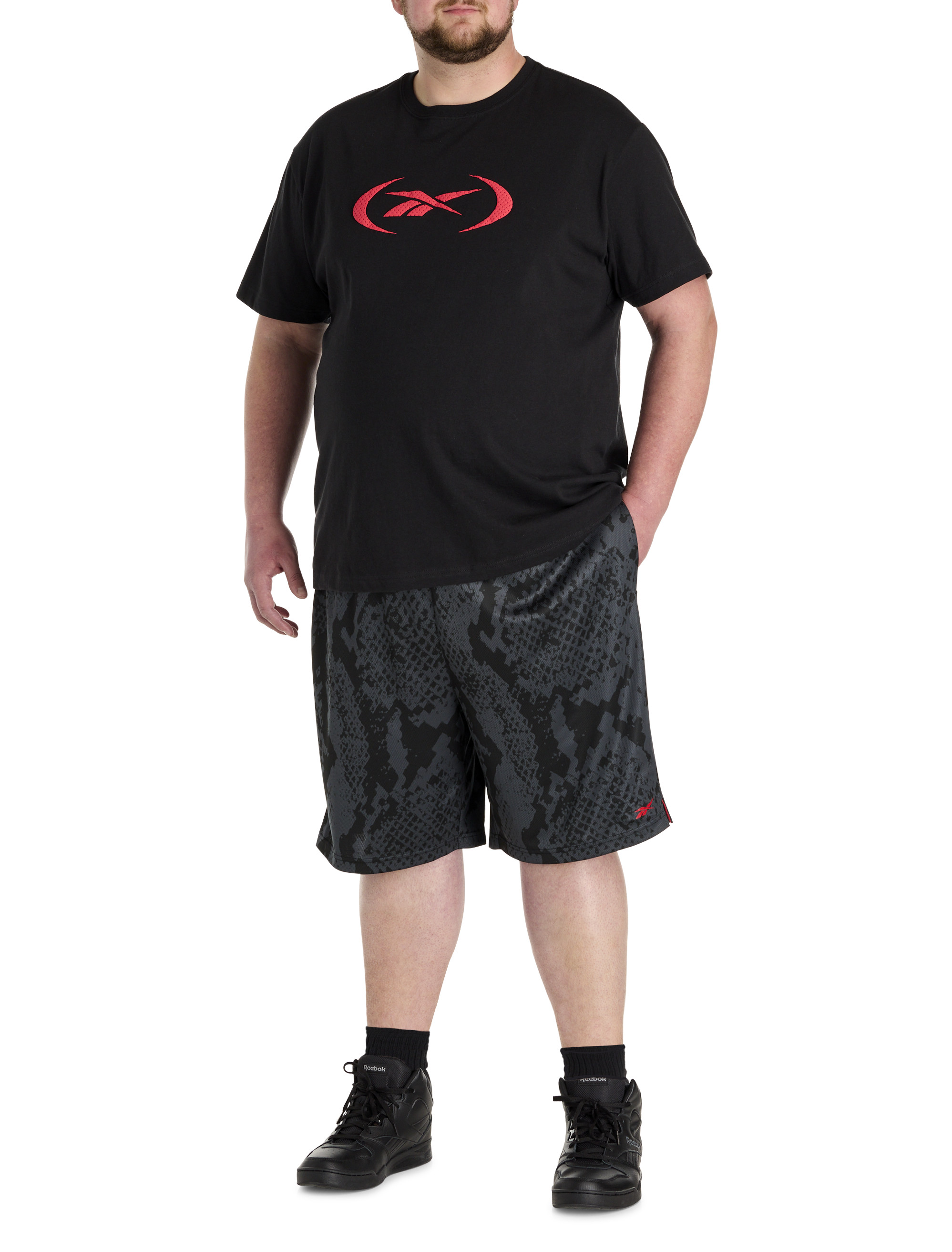 Big + Tall | Reebok Basketball Hoopwear Graphic Tee | DXL