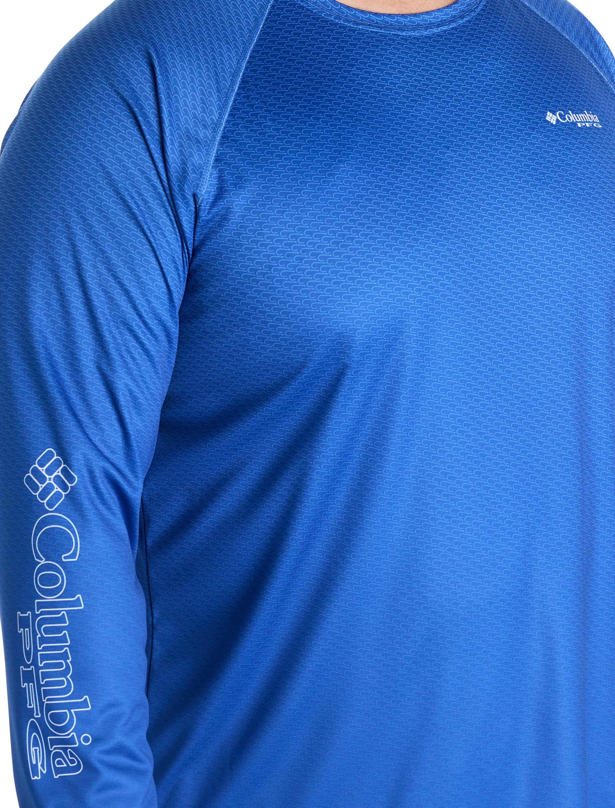 Big + Tall | Columbia PFG Super Terminal Tackle™ Fish Fade Long-Sleeve ...