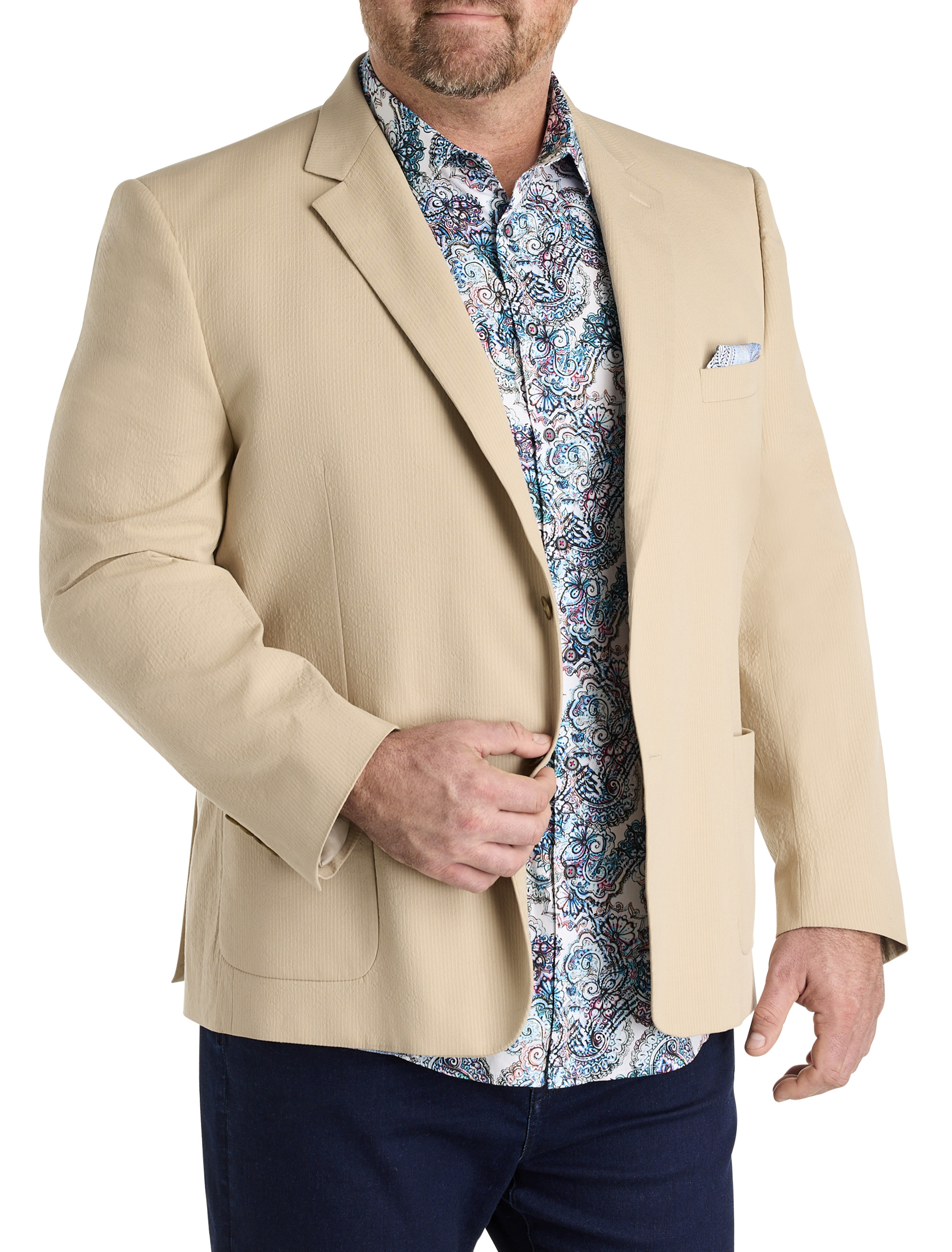 Big + Tall | Robert Graham Rayburn SeerSucker Sport Coat | DXL