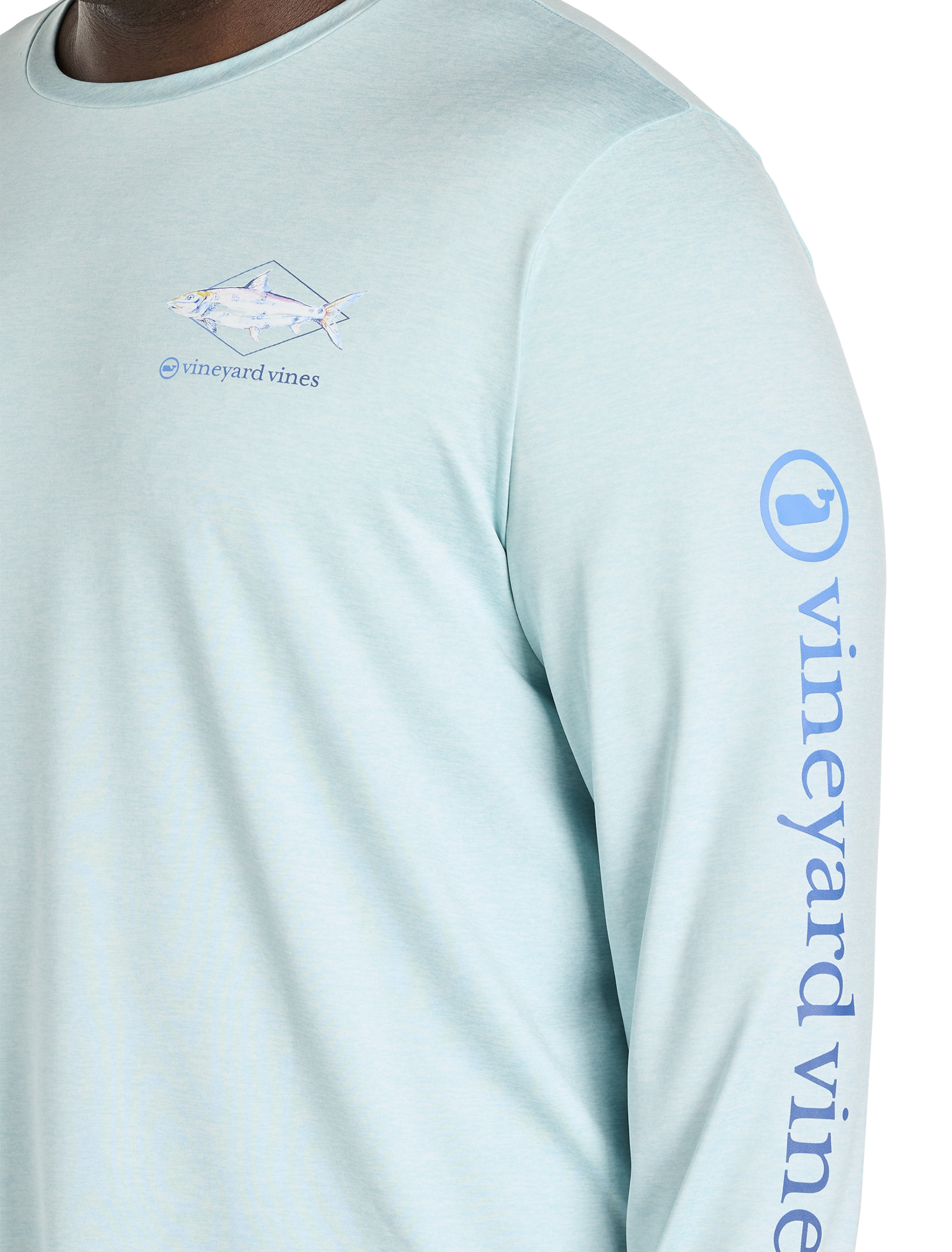 Big + Tall | Vineyard Vines Painted Bonefish Long-Sleeve Performance T ...