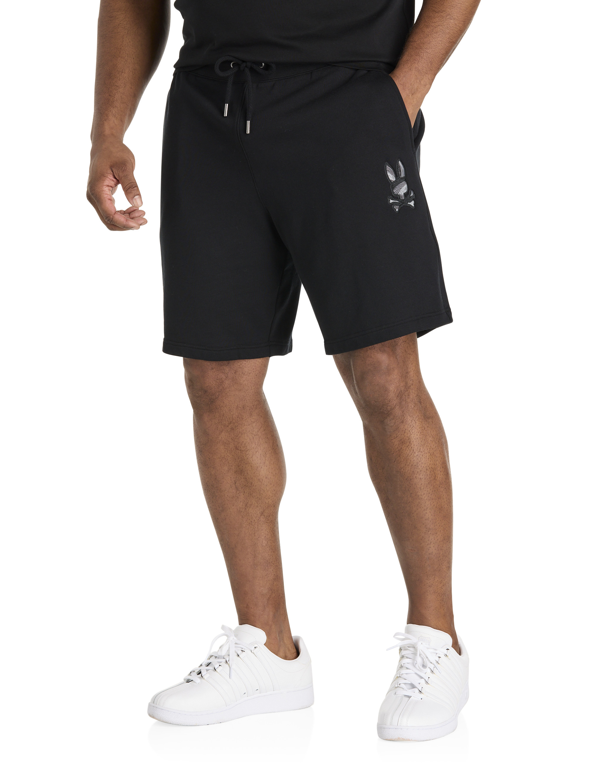 Big + Tall | Psycho Bunny Baxter Embroidered French Terry Shorts | DXL