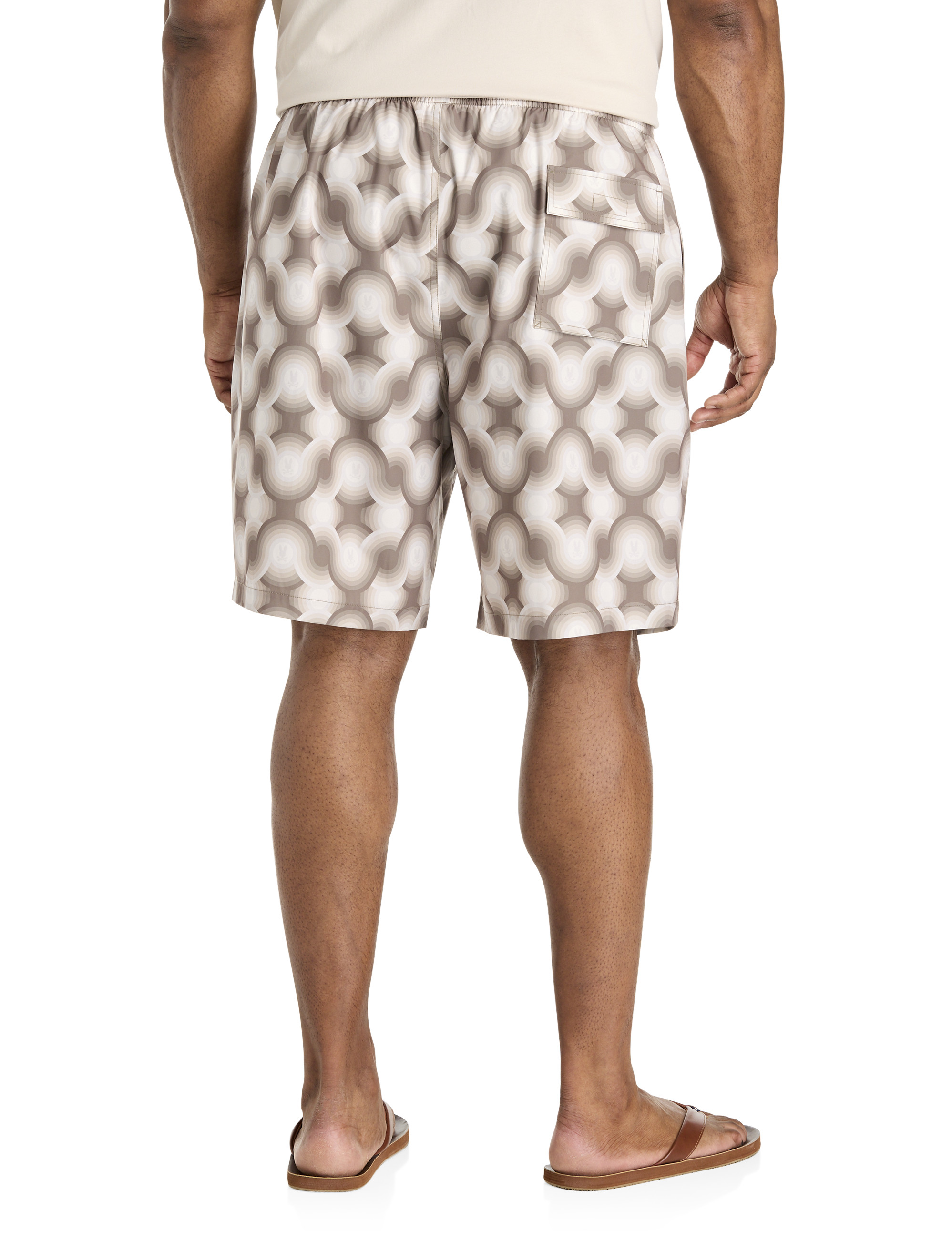 Big + Tall | Psycho Bunny Baros Printed Swim Trunks | DXL