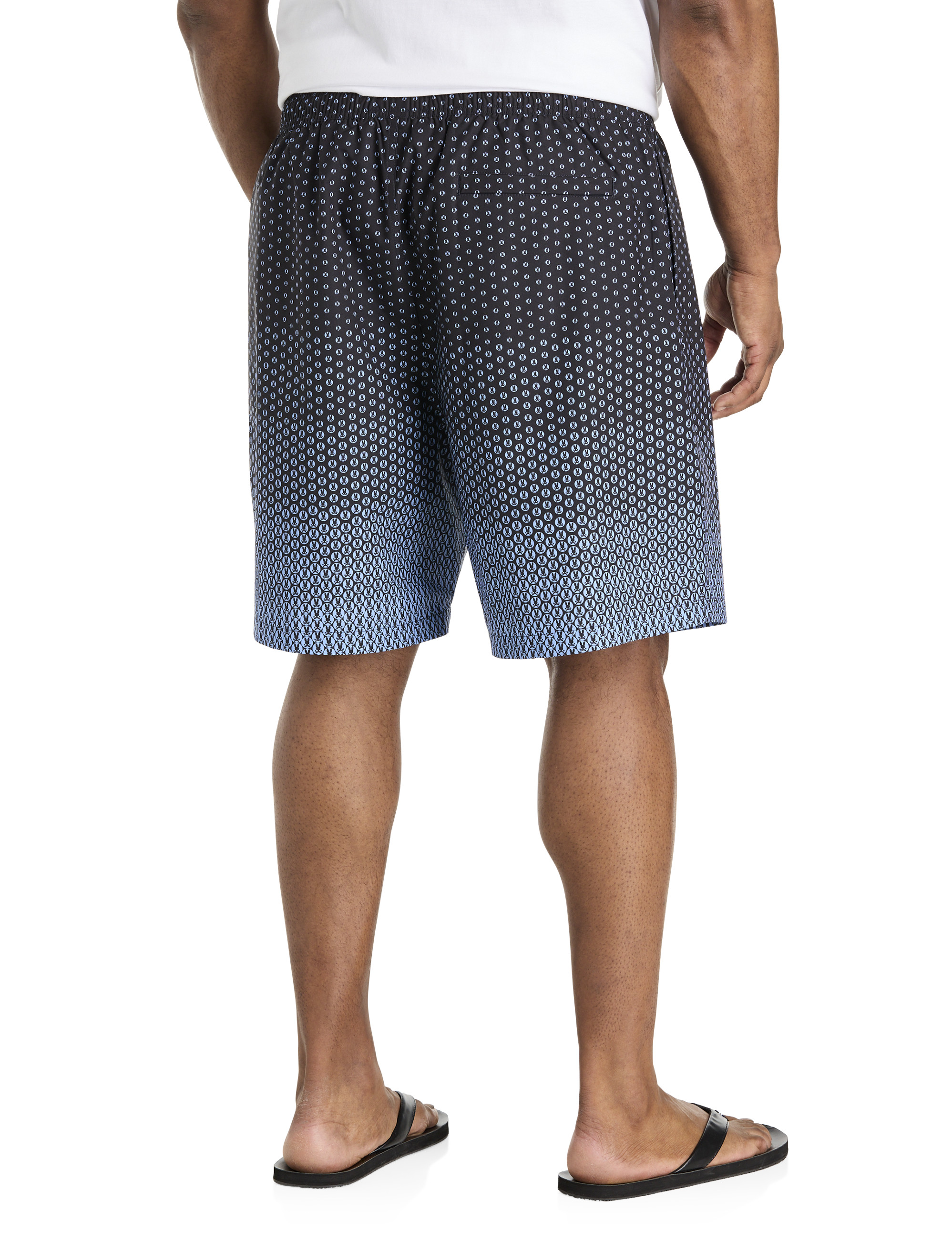 Big + Tall | Psycho Bunny Bendigo Patterned Swim Trunks | DXL