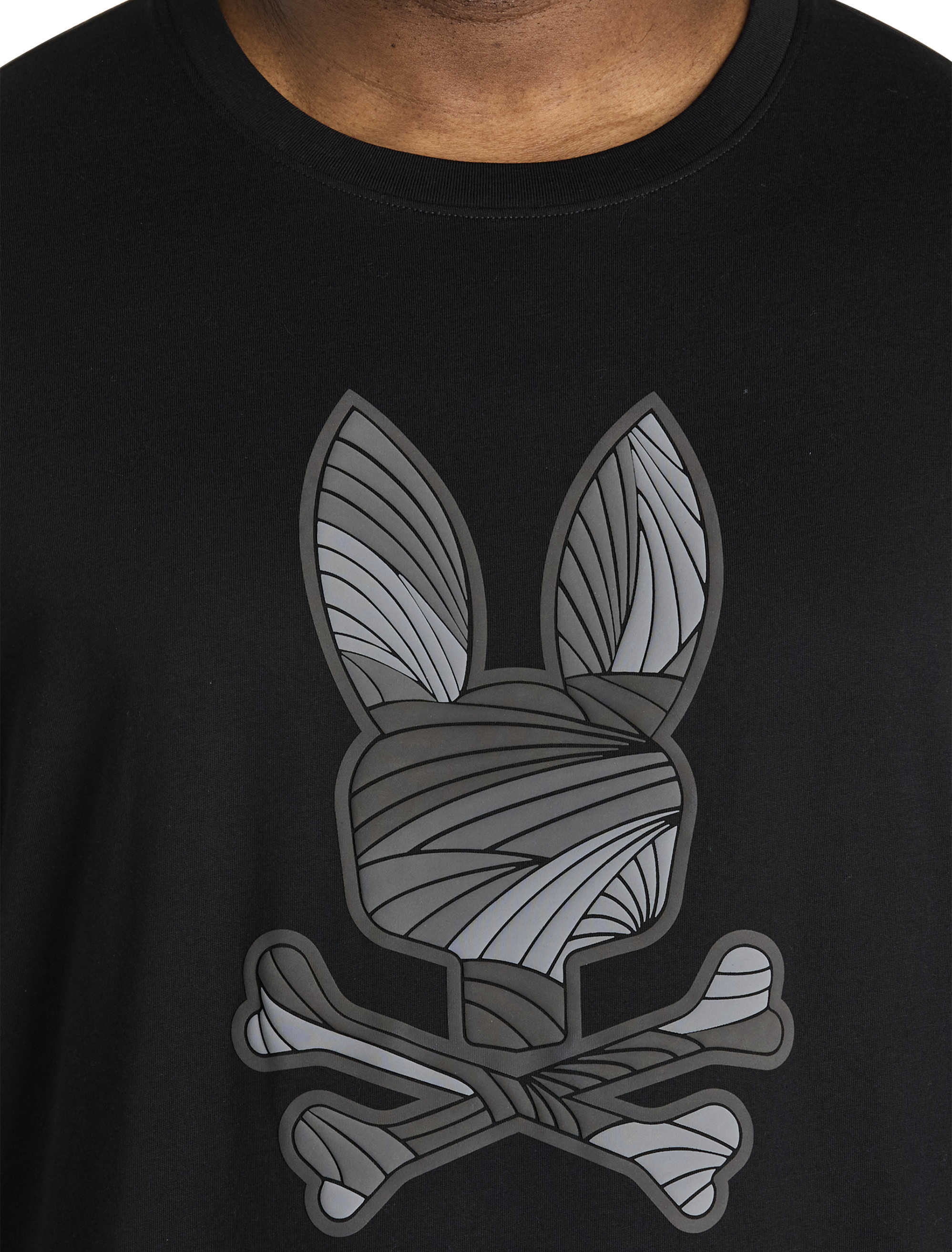 Big + Tall | Psycho Bunny Baxter Embossed Graphic Tee | DXL