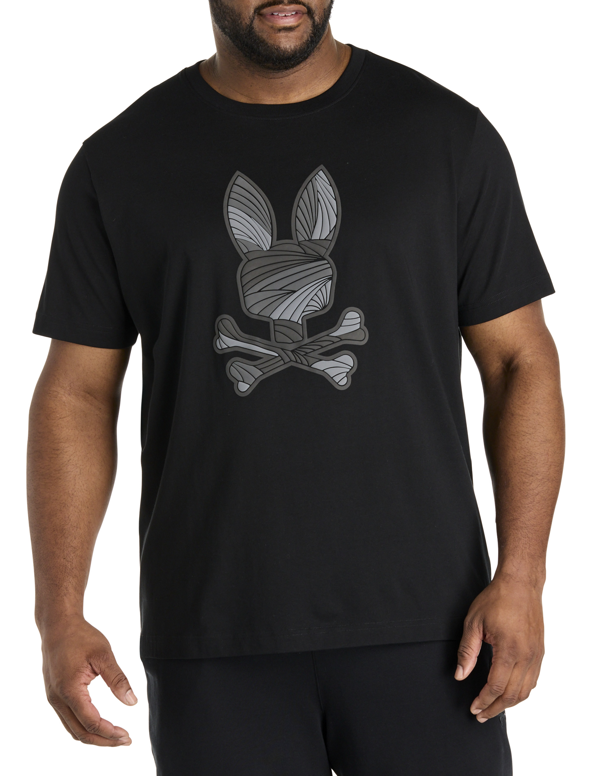 Big + Tall | Psycho Bunny Baxter Embossed Graphic Tee | DXL