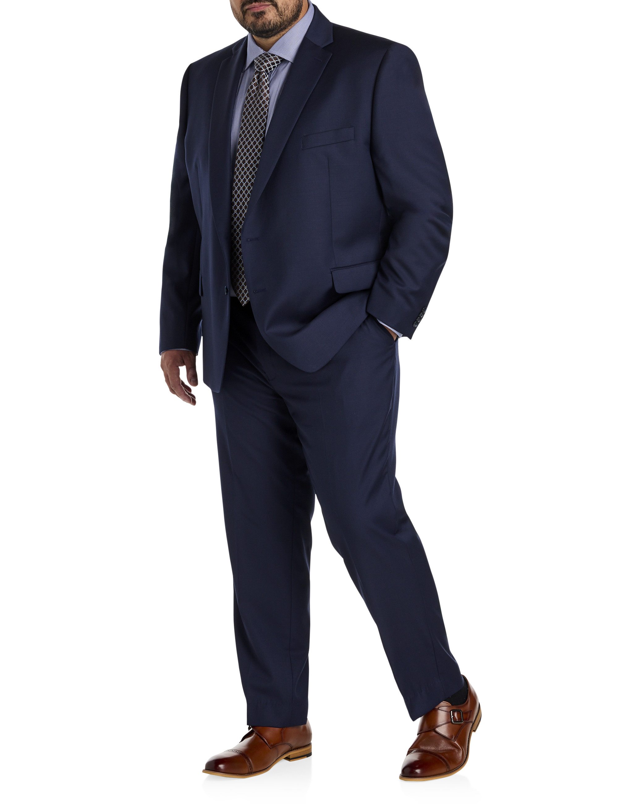 Big + Tall | Michael Kors Solid Wool-Blend Suit Jacket | DXL