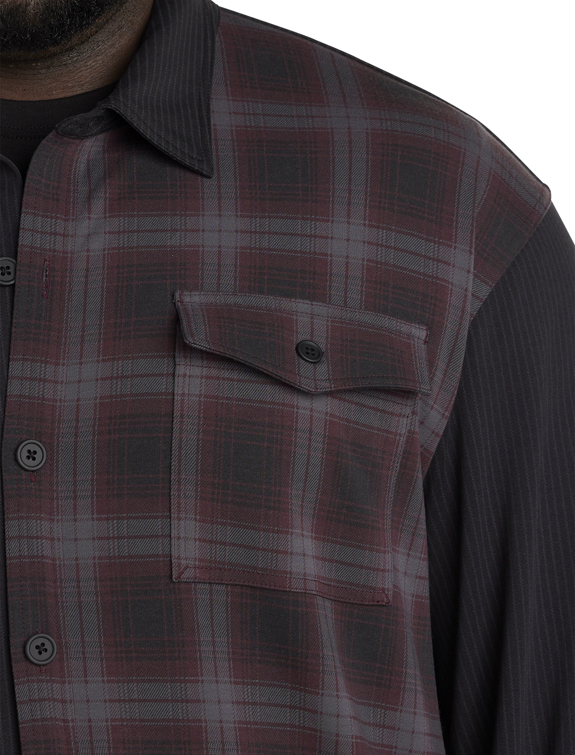 Big + Tall | Society of One Patchwork Swacket | DXL