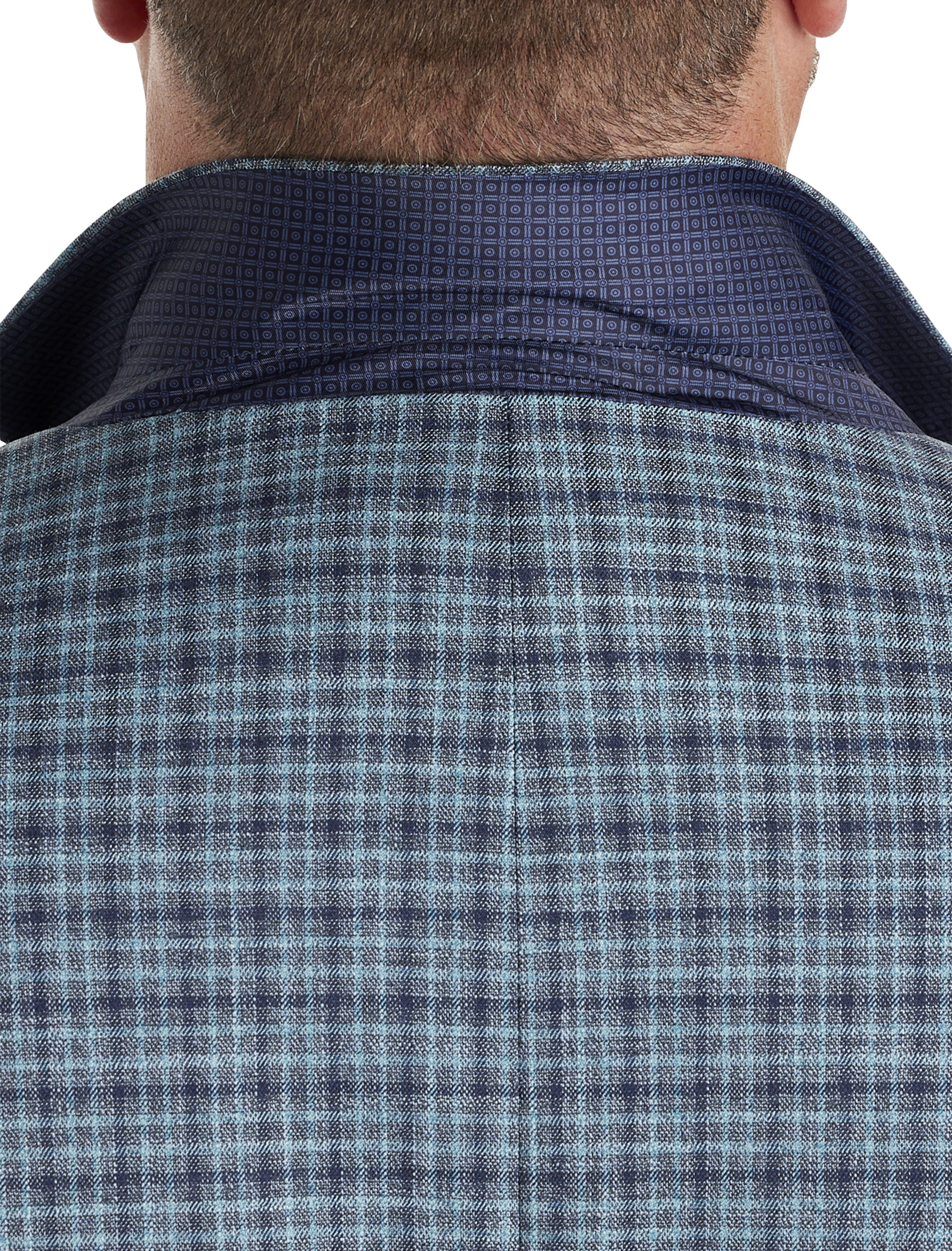 Big + Tall | Oak Hill Mini Check Sport Coat - Executive Cut | DXL