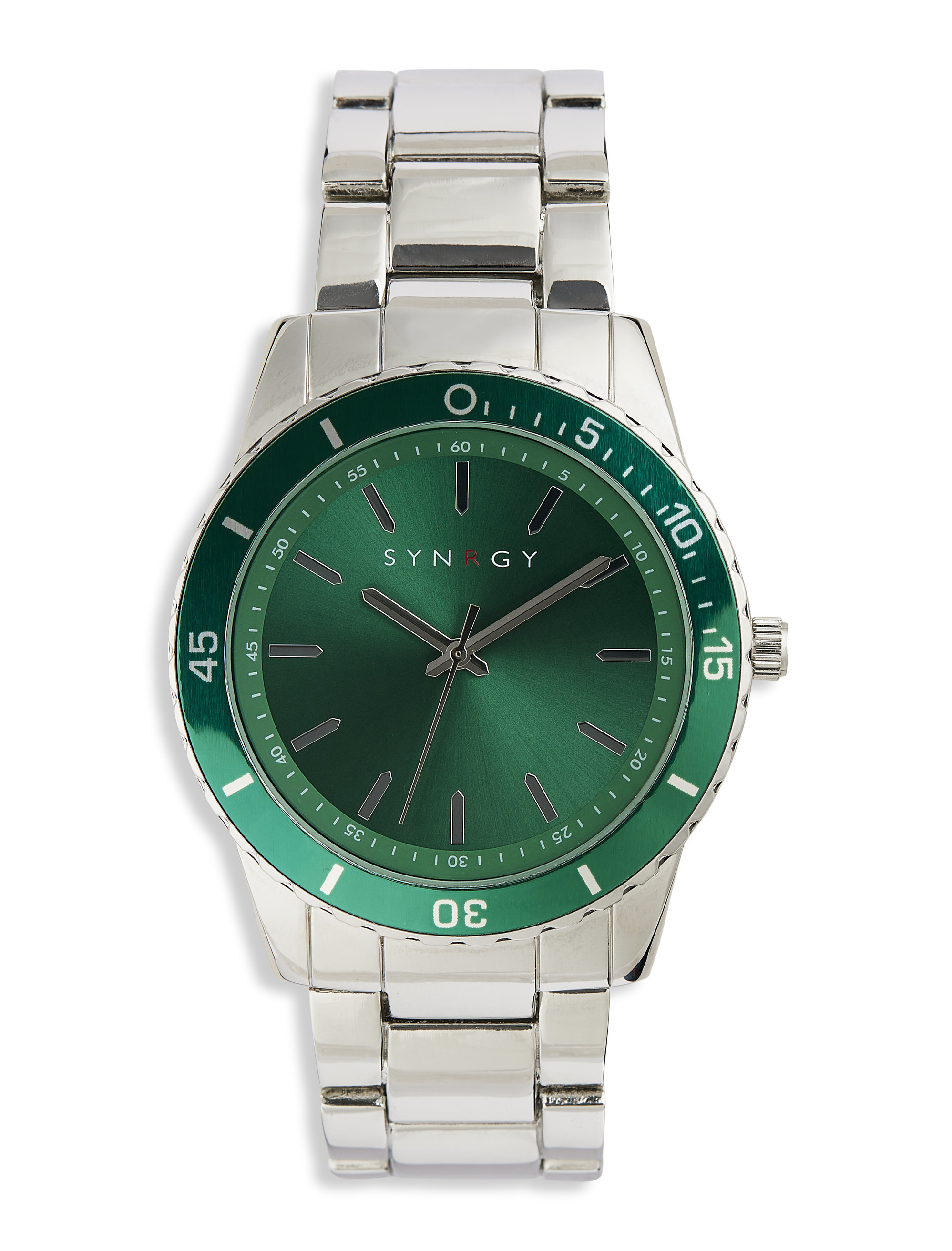 Big + Tall | Synrgy Green Dial Bracelet Watch | DXL