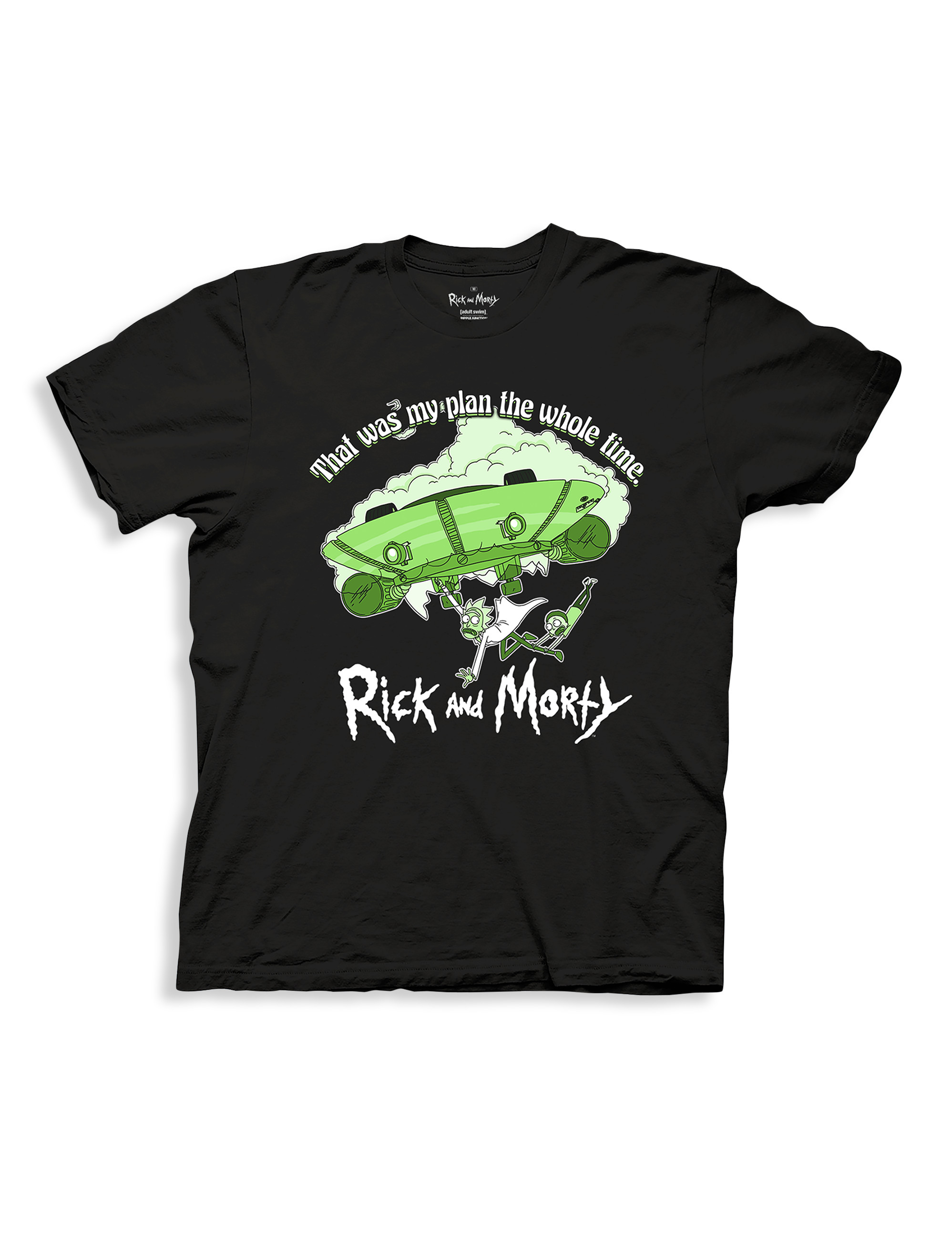 Big Tall True Nation Rick And Morty Spaceship Graphic Tee Dxl