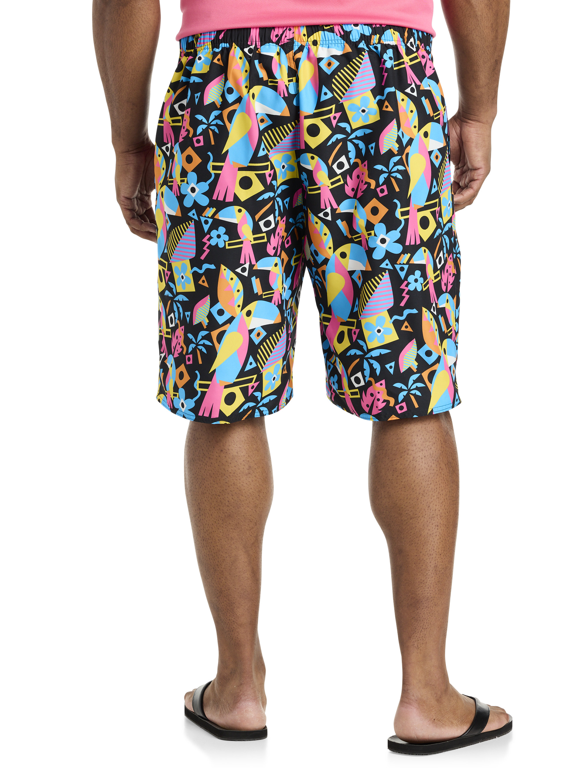 Big + Tall | True Nation Toucan Print Swim Trunks | DXL