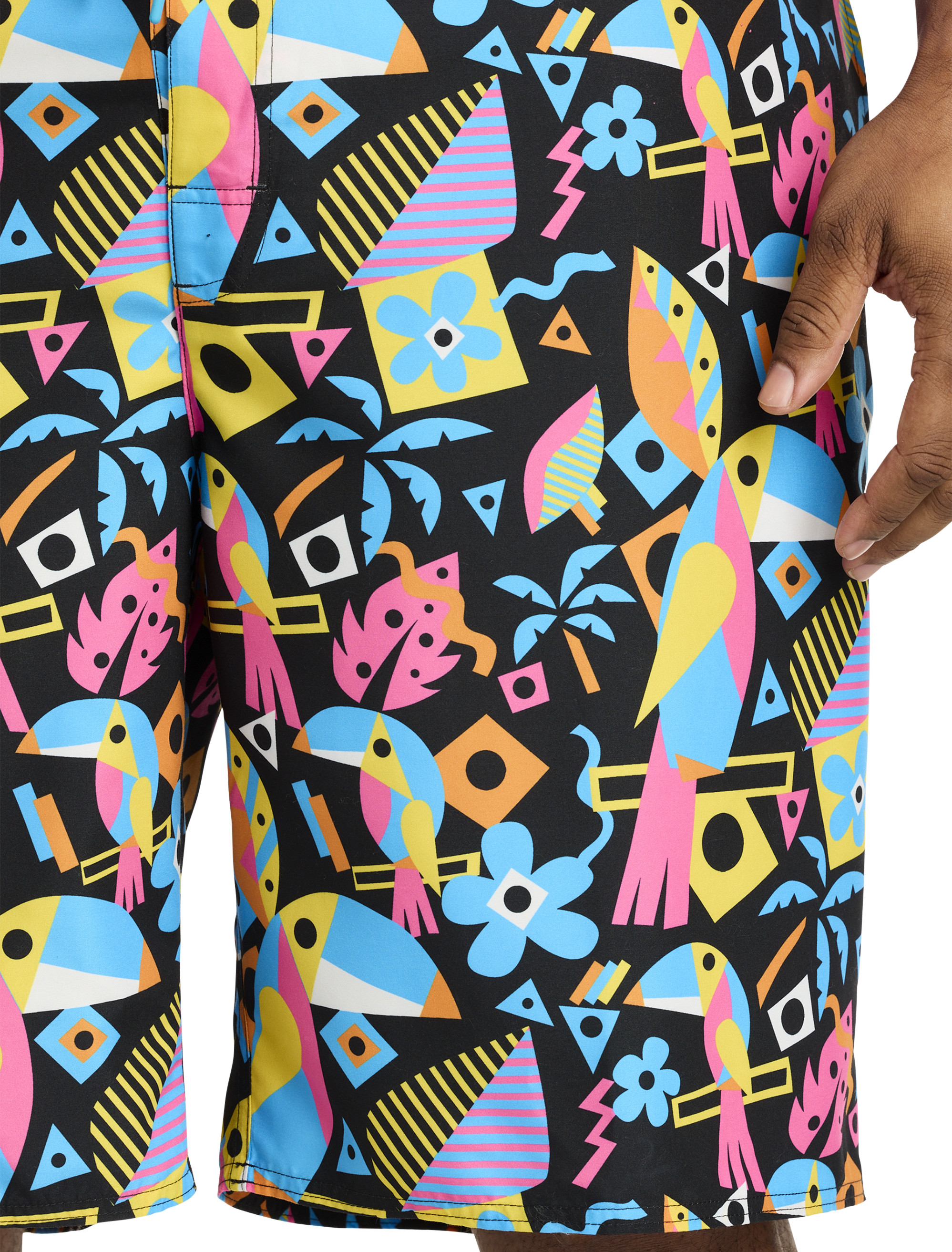Big + Tall | True Nation Toucan Print Swim Trunks | DXL
