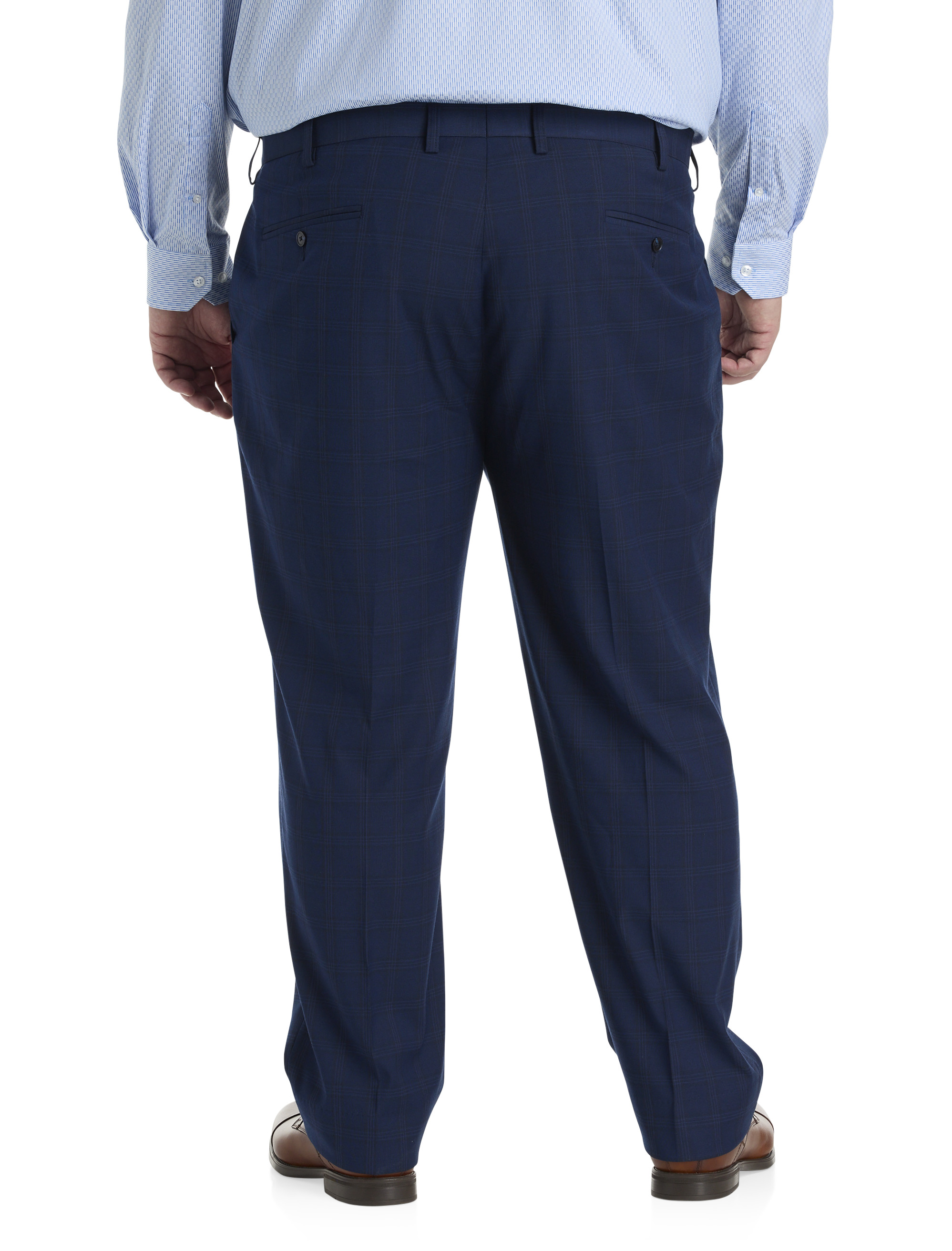 Big + Tall | Oak Hill Windowpane Suit Pants | DXL