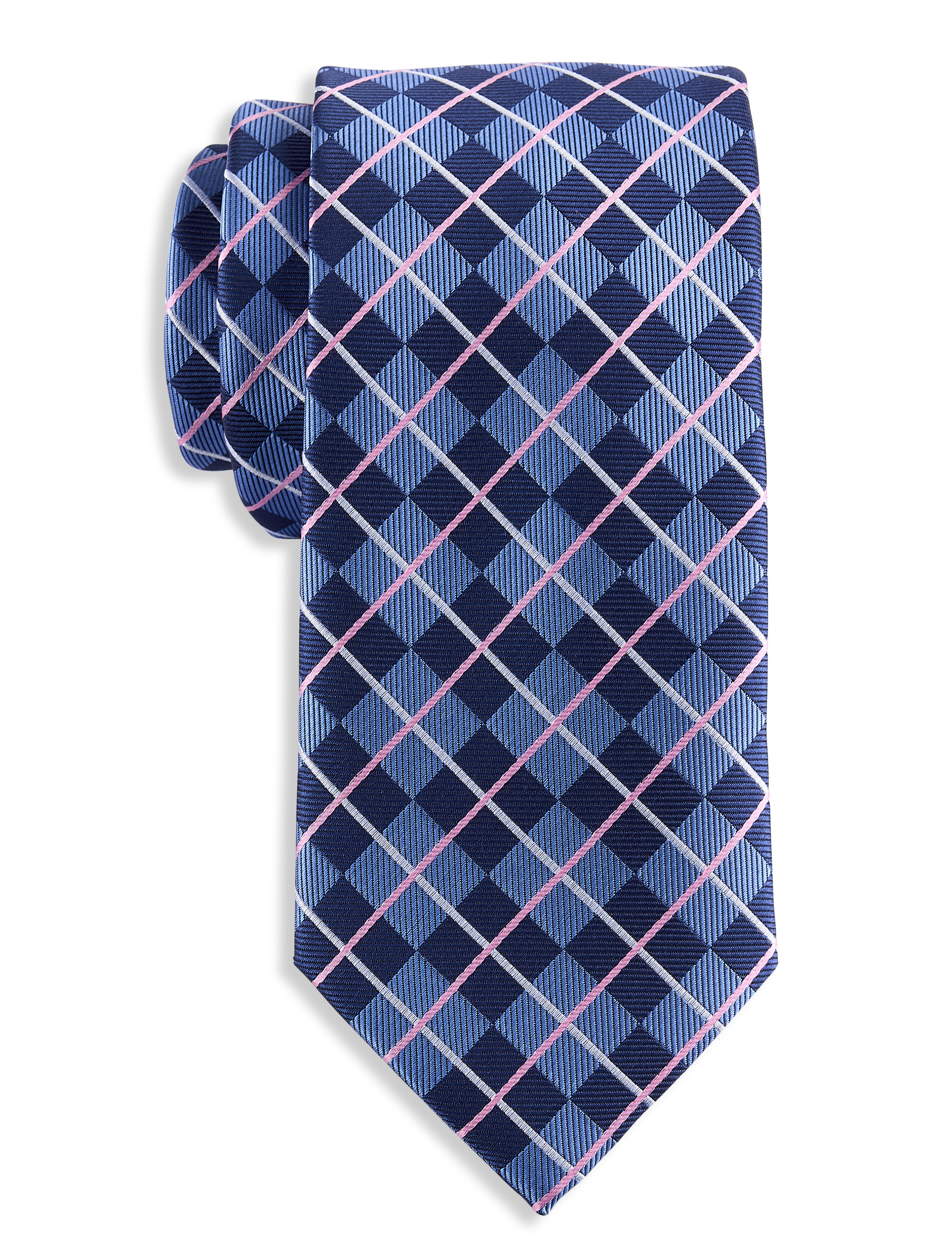Big + Tall | Oak Hill Argyle Grid Tie | DXL