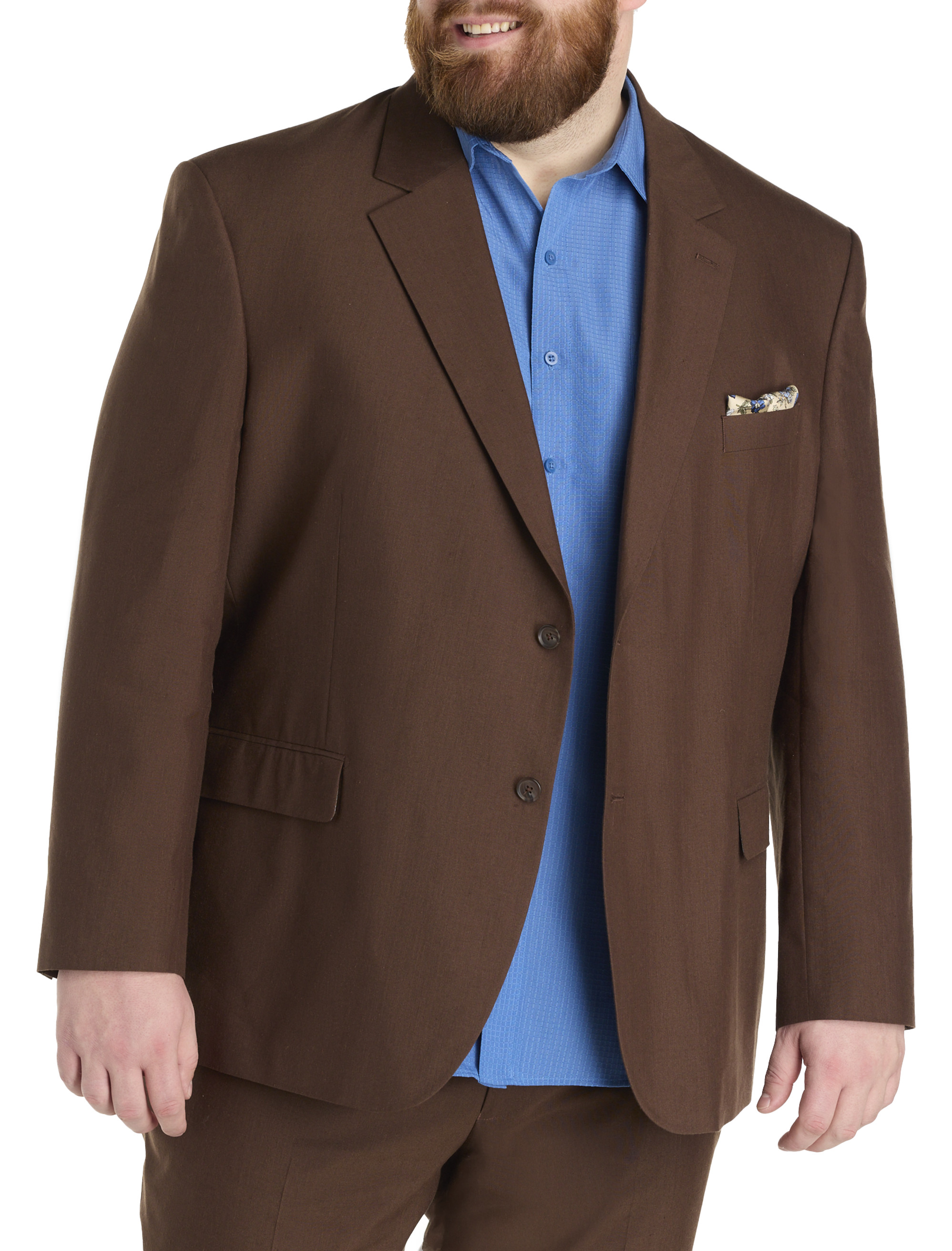 Big + Tall | Oak Hill Linen Blend Suit Jacket | DXL