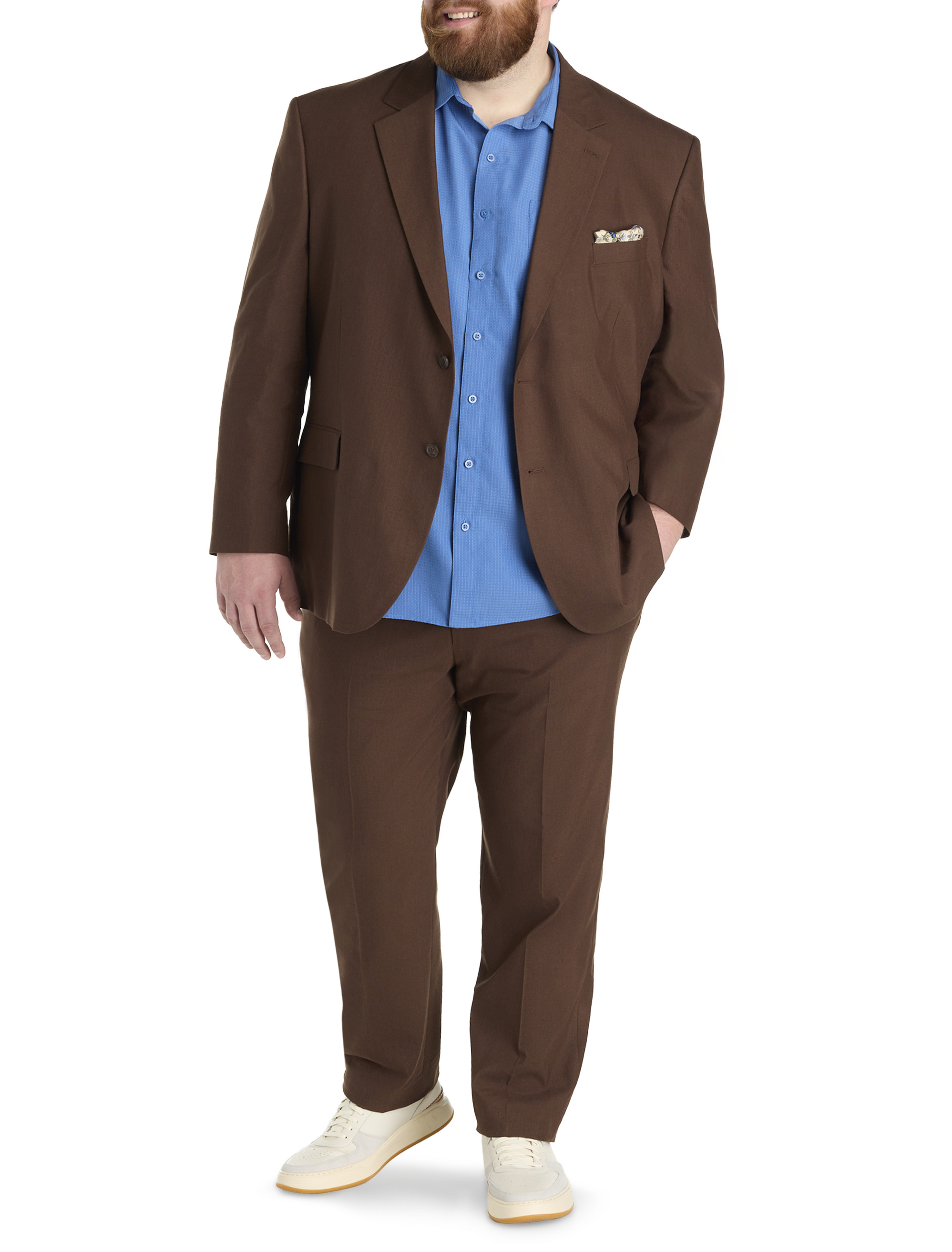 Big + Tall | Oak Hill Linen Blend Suit Jacket | DXL