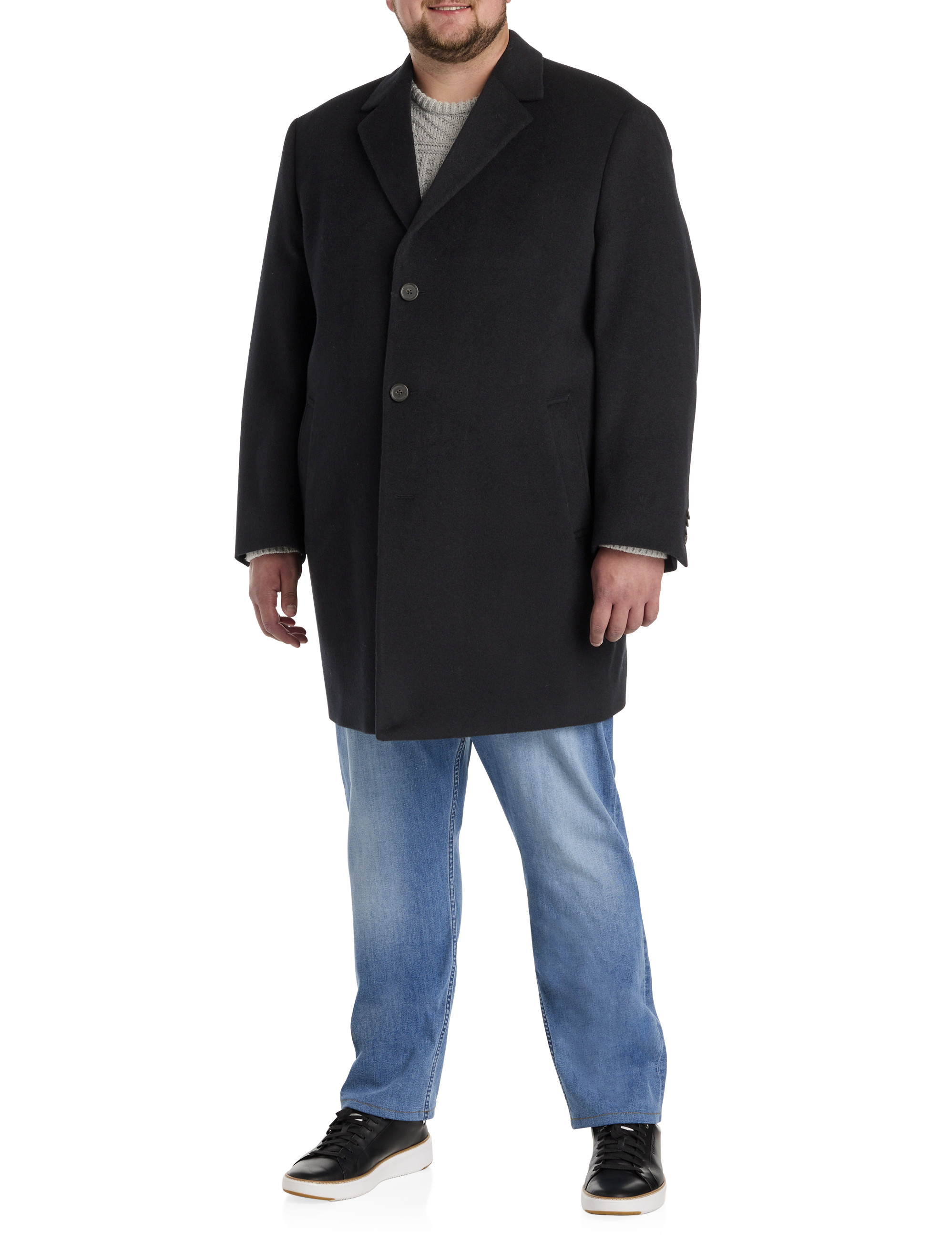 Big + Tall | Oak Hill Premium Wool-Blend Overcoat | DXL