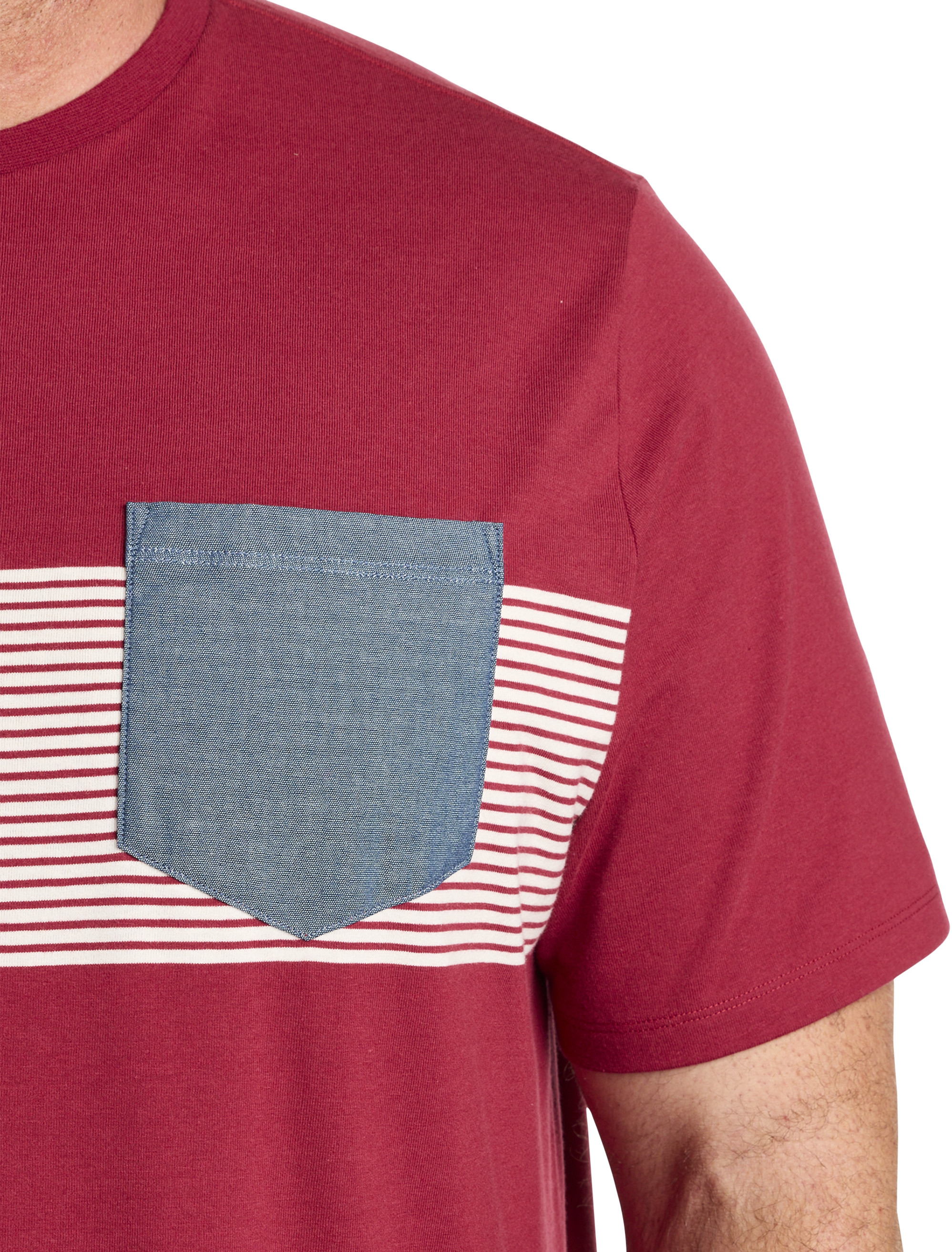 Big + Tall | Harbor Bay Colorblock Pocket T-Shirt | DXL