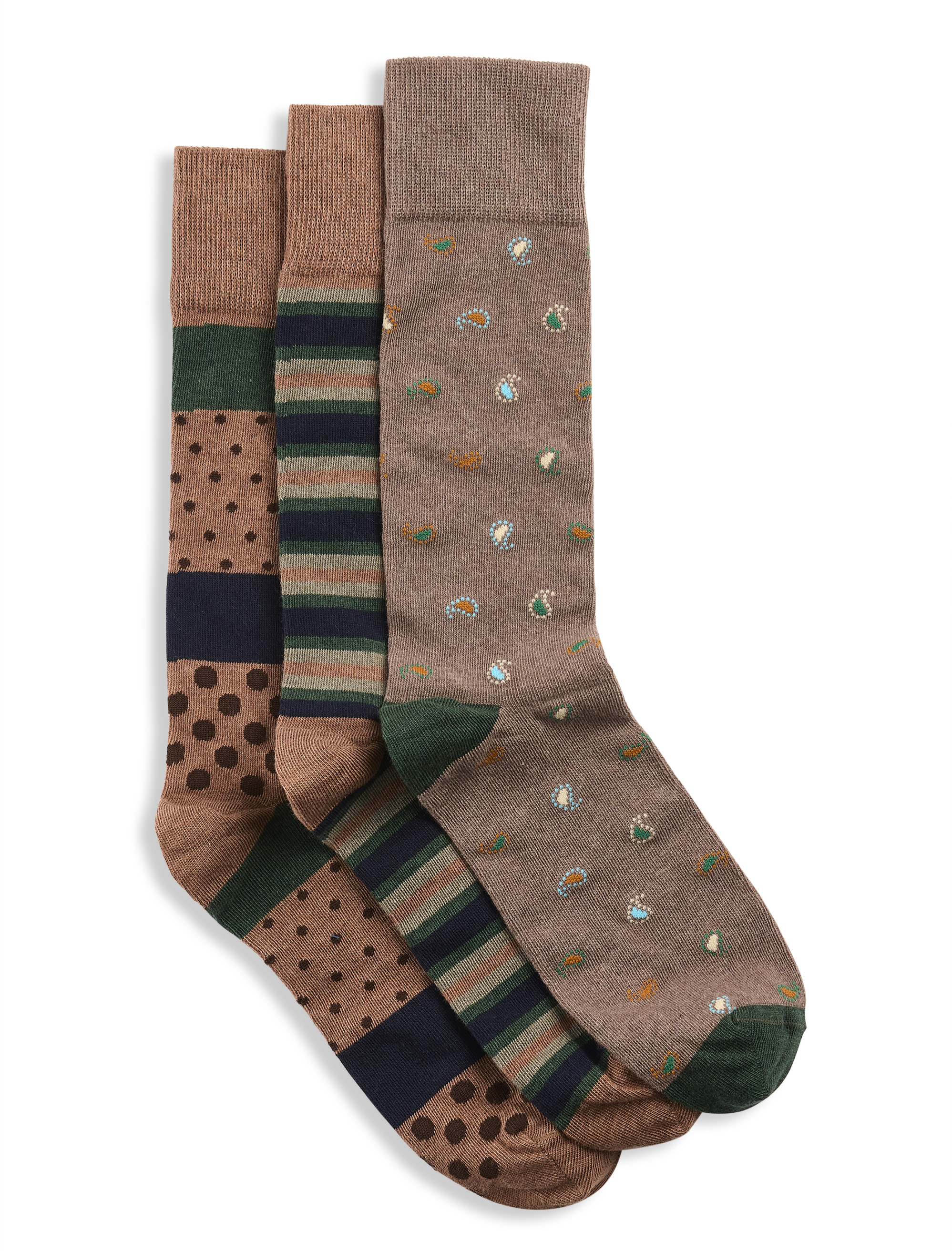 Big + Tall | Synrgy 3-pk Paisley Socks | DXL