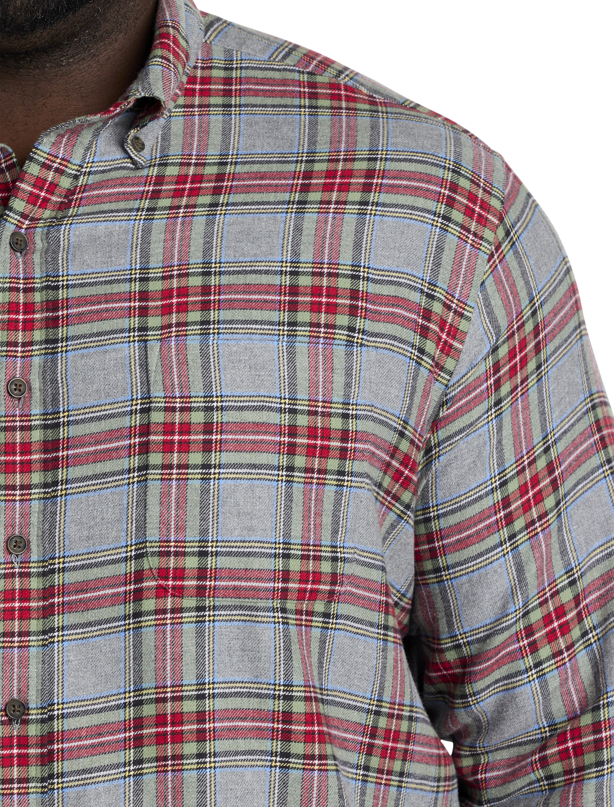 Big + Tall | Harbor Bay Plaid Flannel Sport Shirt | DXL