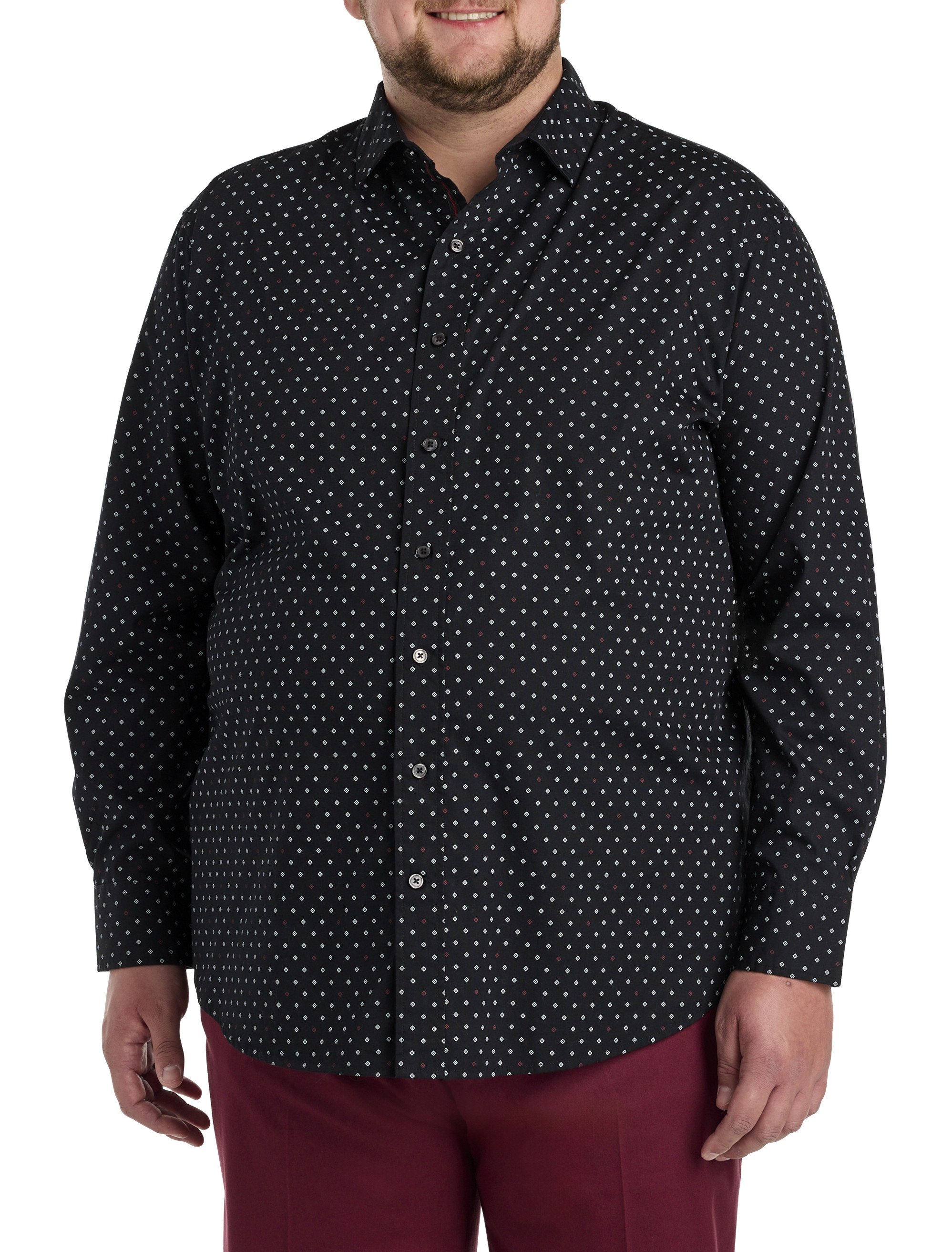 Big + Tall | Synrgy Micro Diamond Sport Shirt | DXL