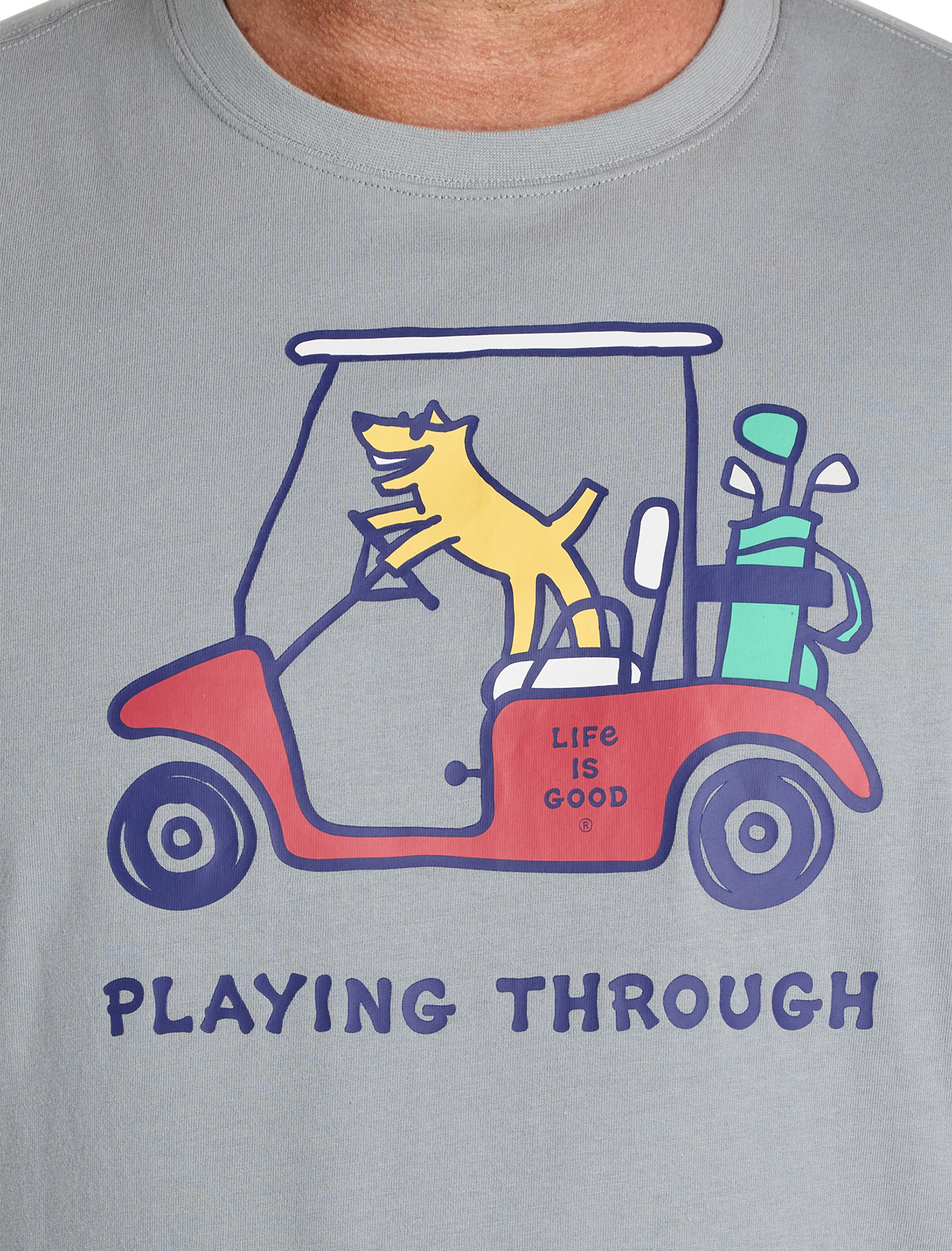 Big + Tall | Life is Good Playing Through Graphic Tee | DXL