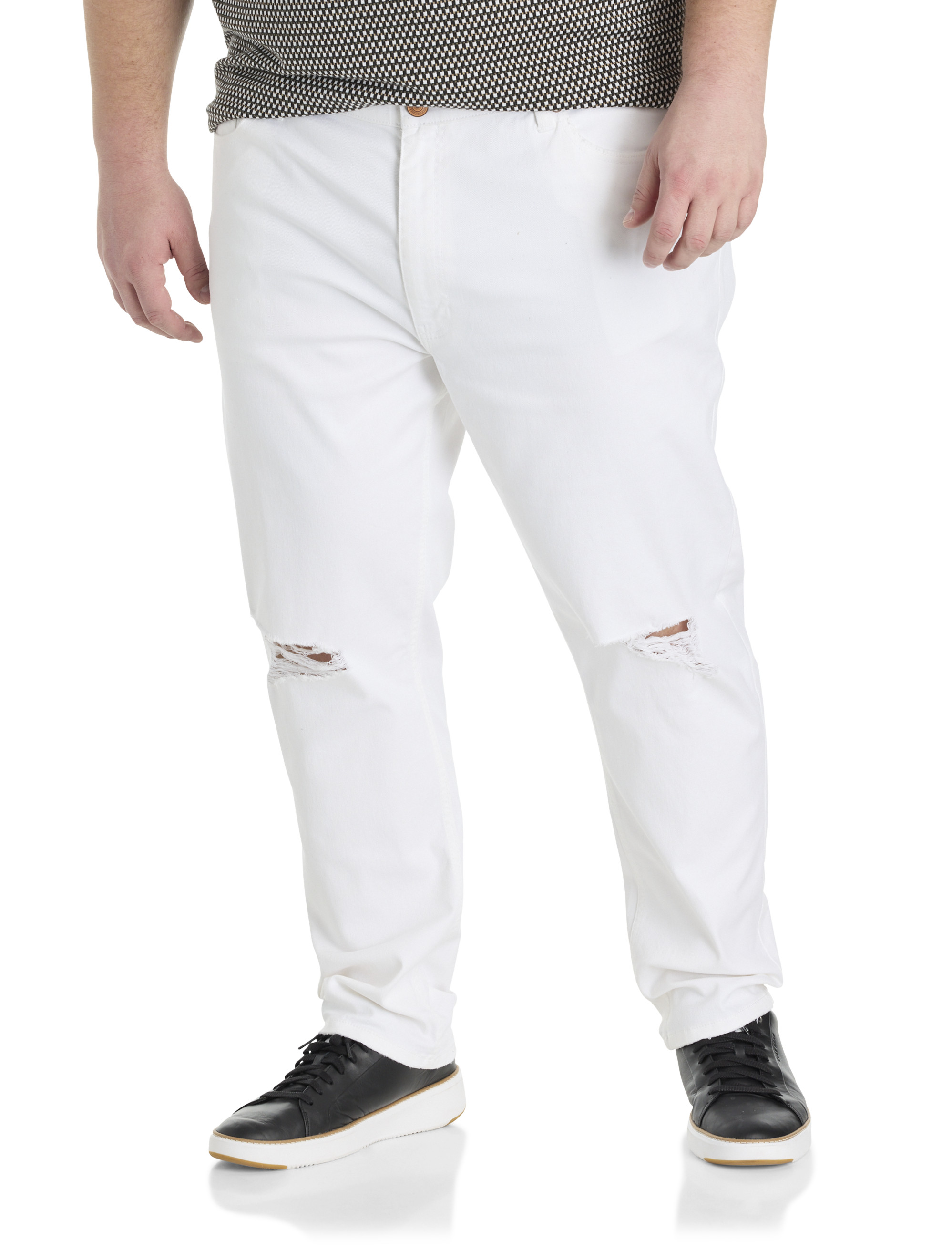 Big + Tall | True Nation Tapered-Fit Destructed Jeans | DXL