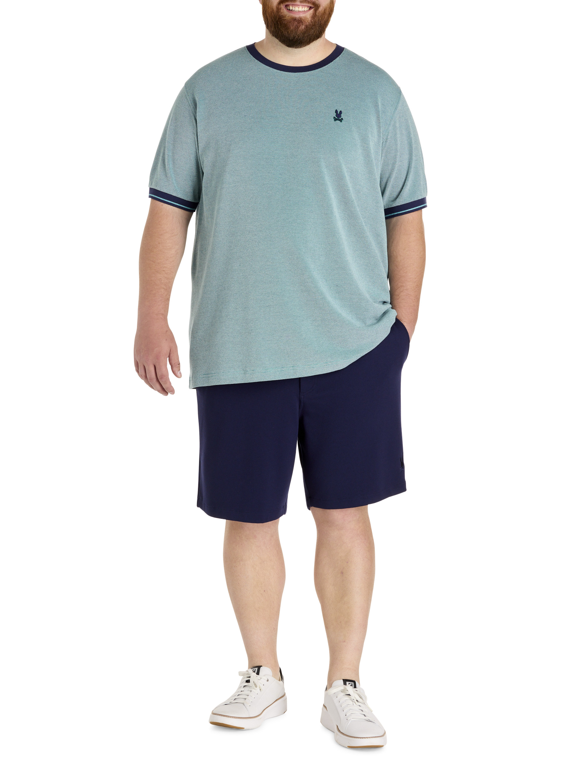 Big + Tall | Psycho Bunny Quinton Textured T-Shirt | DXL