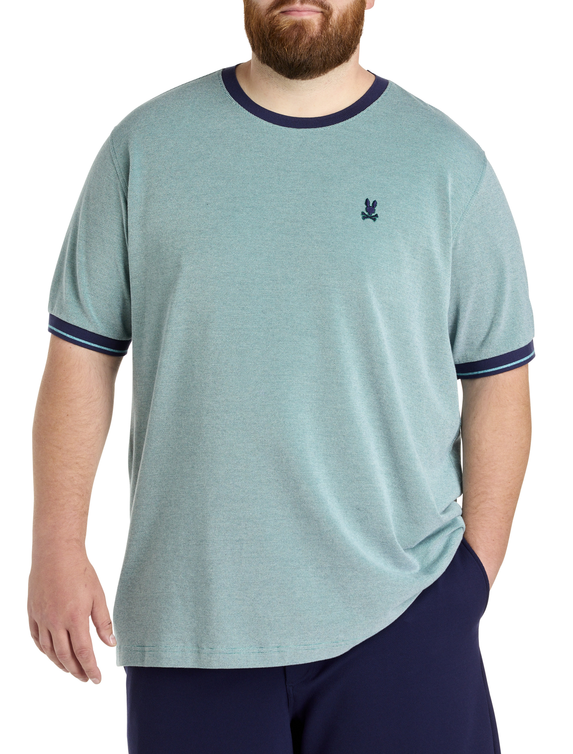Big + Tall | Psycho Bunny Quinton Textured T-Shirt | DXL