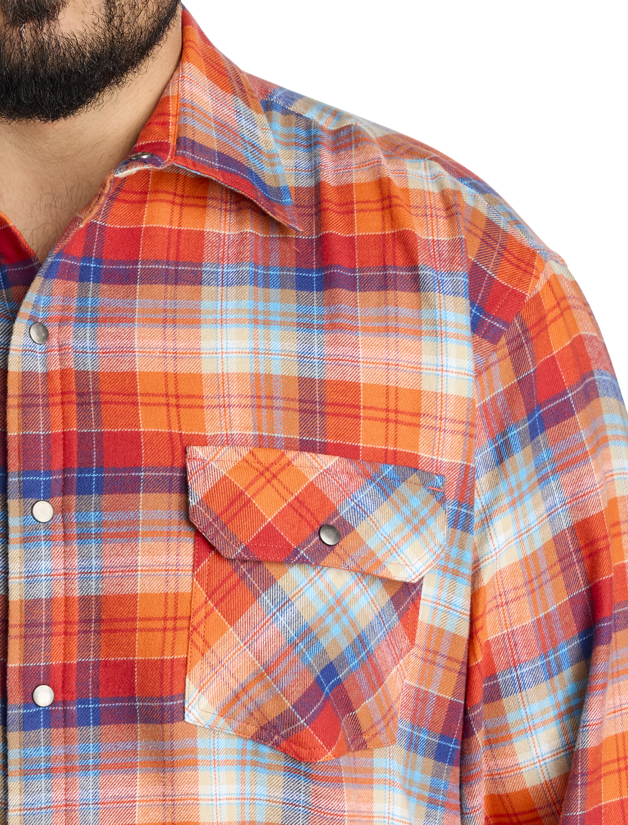 Big + Tall | Harbor Bay Plaid Flannel Sport Shirt | DXL
