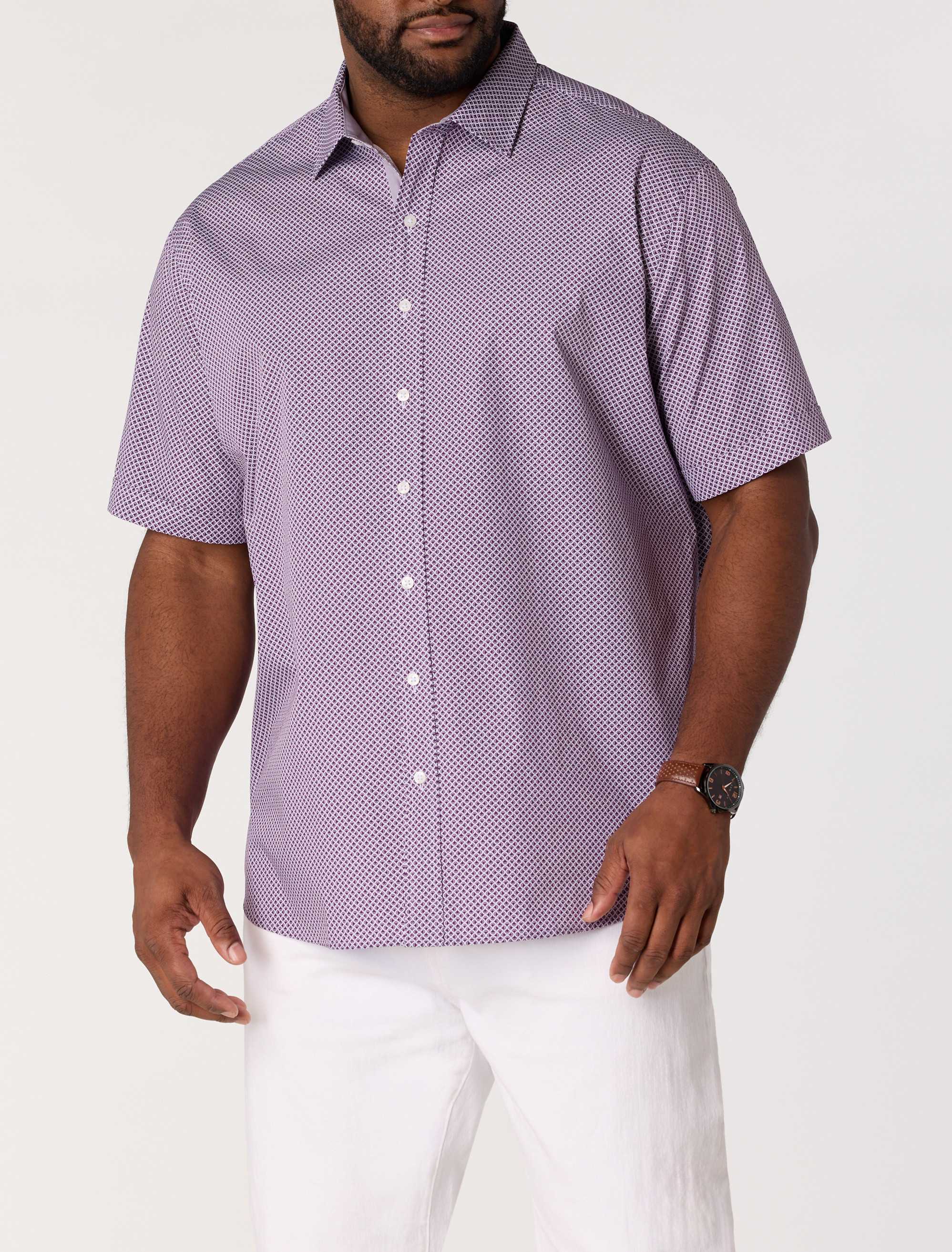 Big + Tall | Synrgy Micro Print Sport Shirt | DXL
